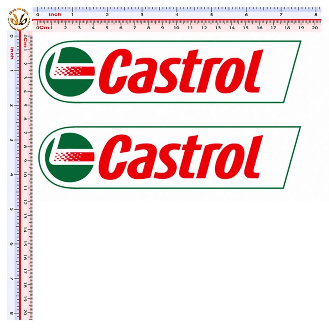 Stickers Castrol Oil Sponsor Auto Motorcycle Helmet Sticker Helmet ...
