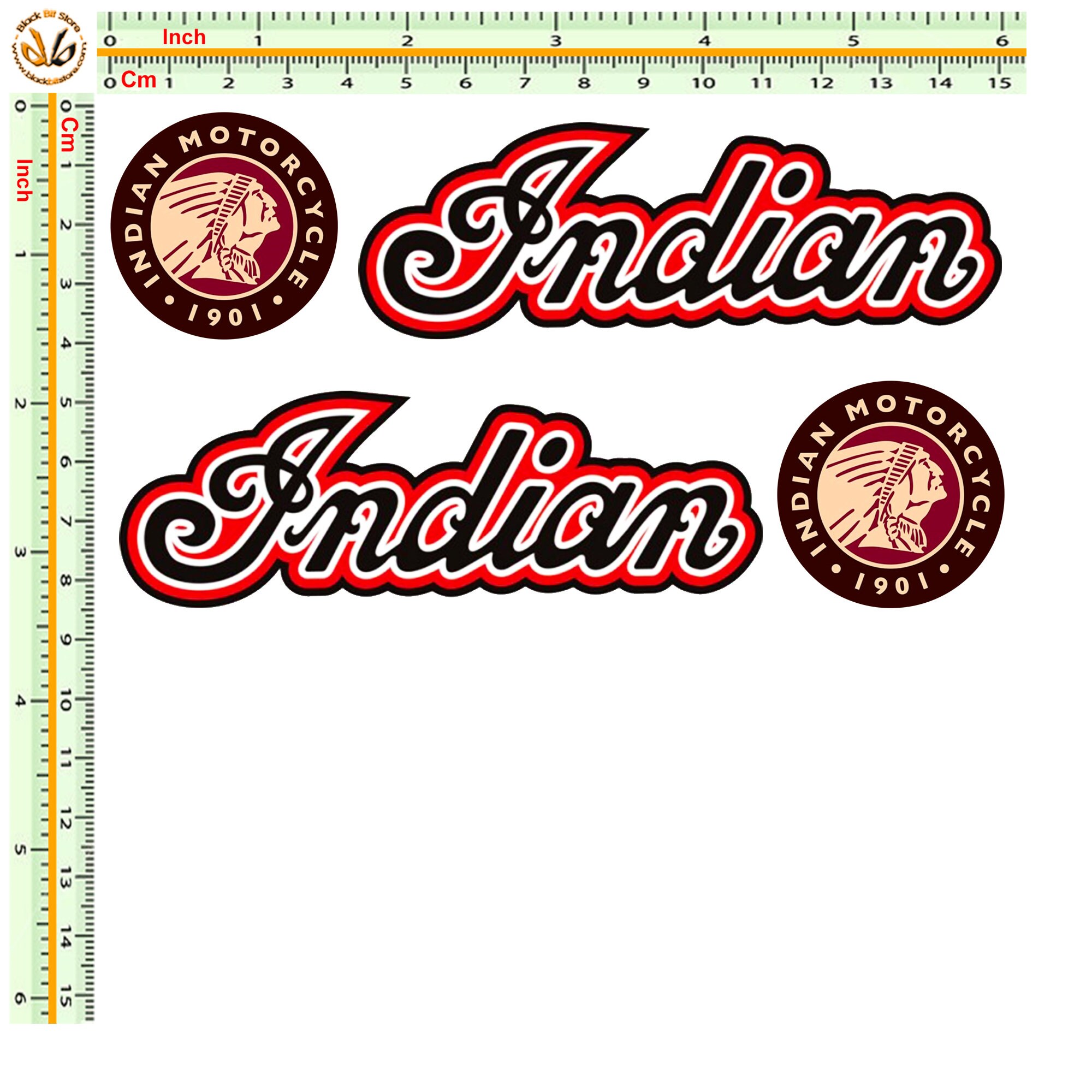 Stickers Helmet Reflective Indian Writing 1 Right 1 Left Sticker Helmet ...