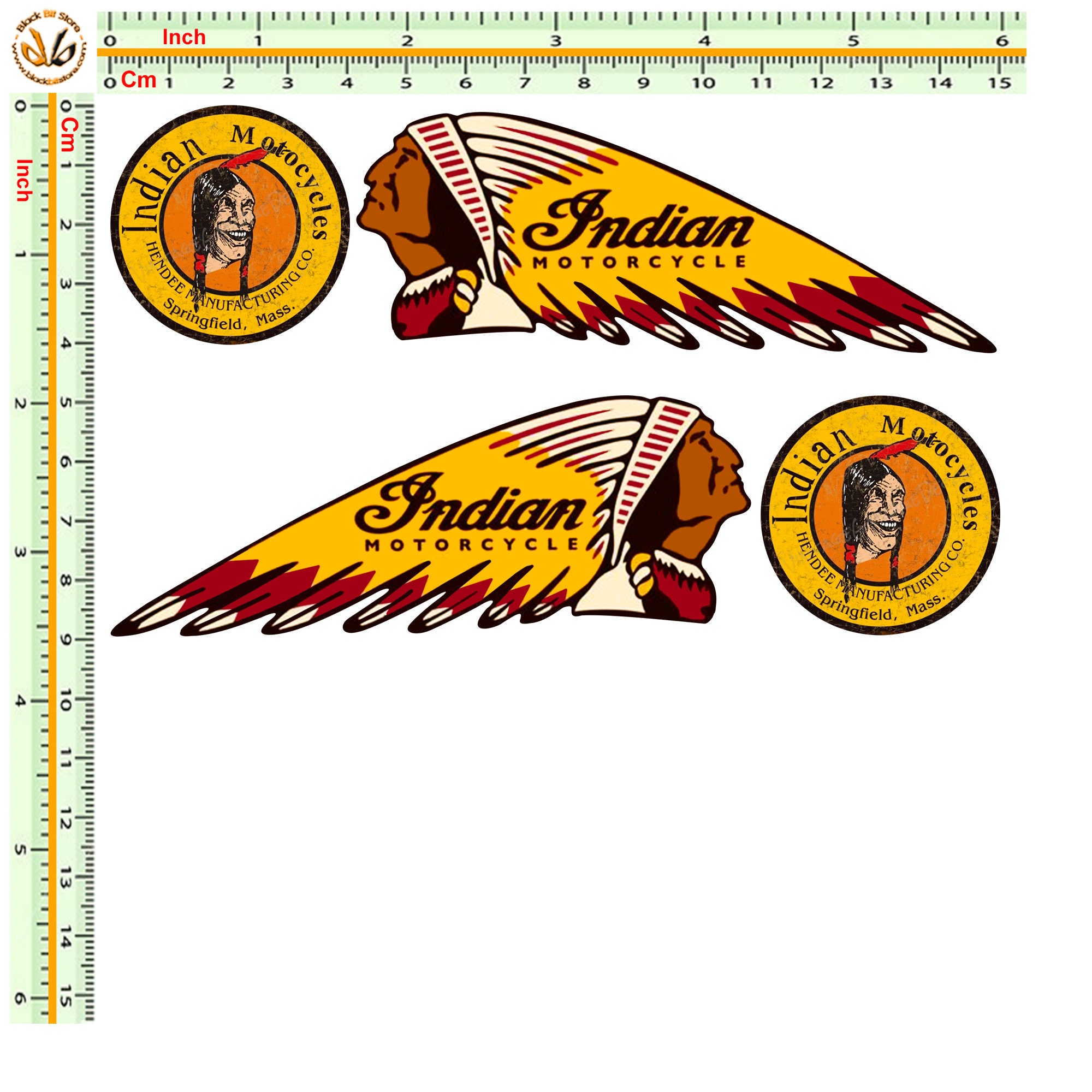 Stickers Reflective Helmet Indian Color 1 Right 1 Left Sticker Helmet ...