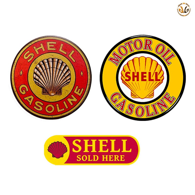 Stickers Shell Motor Oil Gasoline Vintage Sticker Decal Auto - Etsy UK