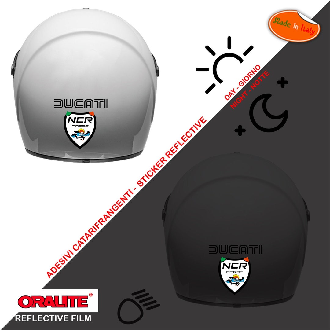 Reflective Helmet Stickers Ducati NCR Corse Sticker Helmet Reflective 1 ...