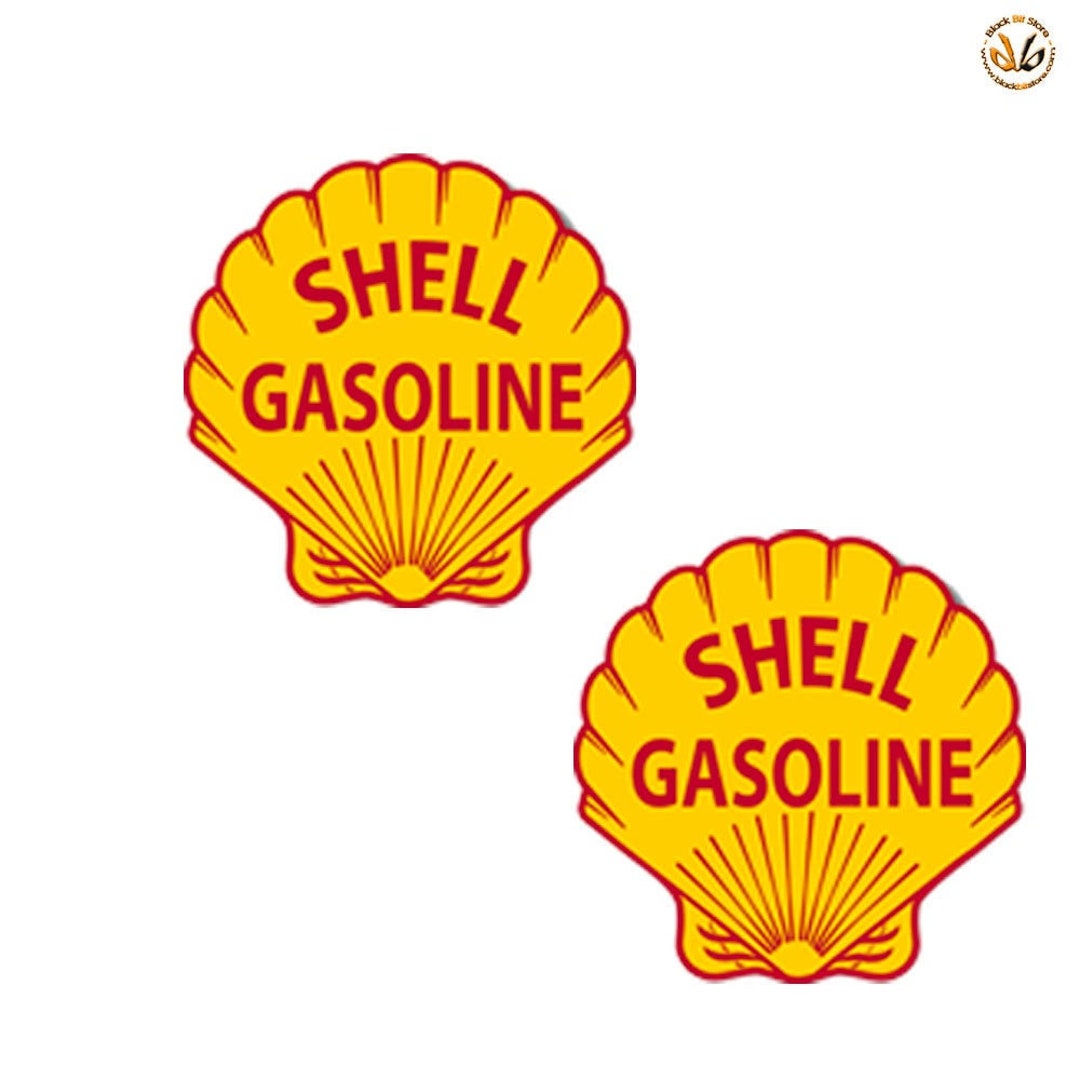 Stickers Shell Gasoline Vintage Sticker Decal Auto Moto Print Pvc ...