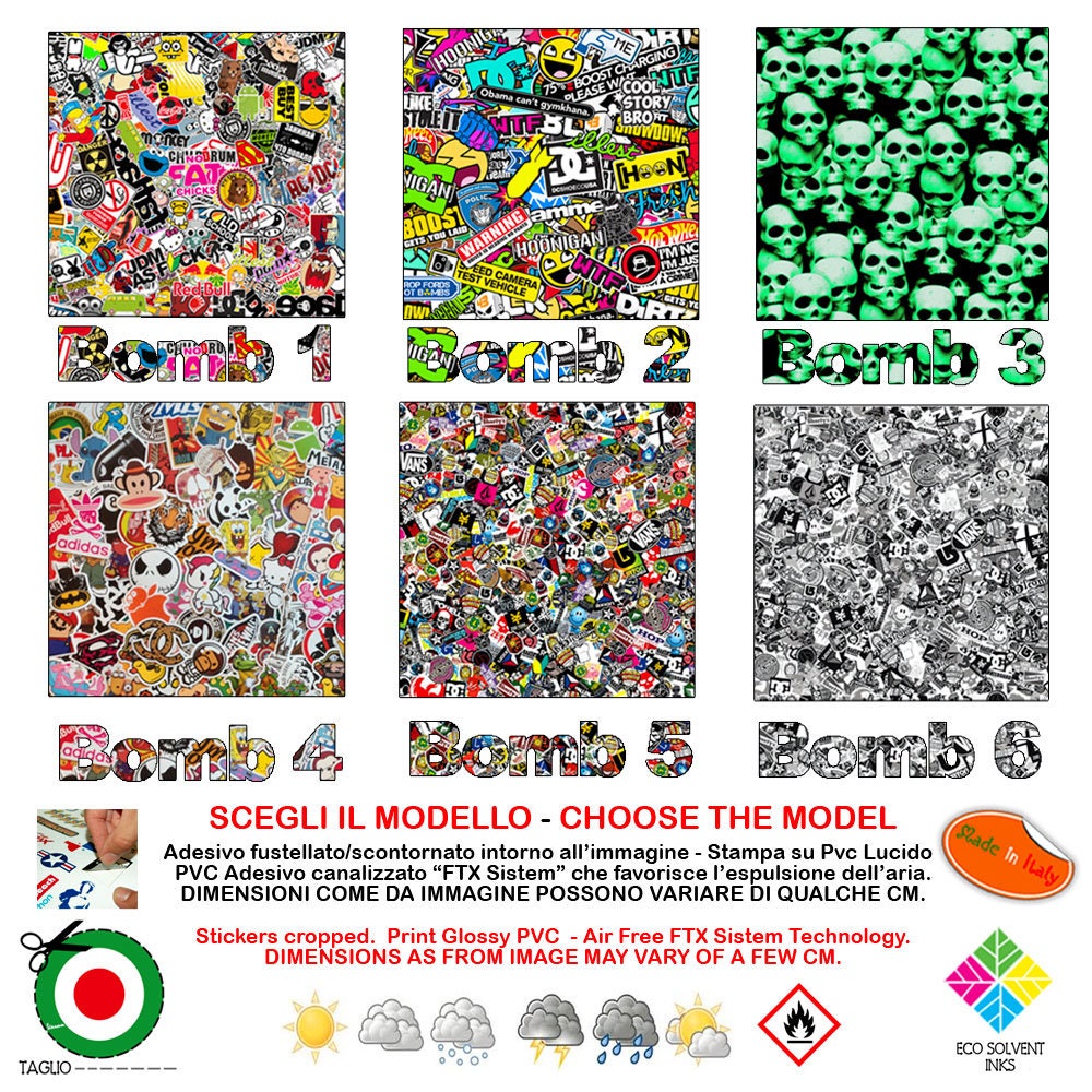 Sticker Sticker Bomb Horn Horns Printed on Pvc Discounted - Etsy