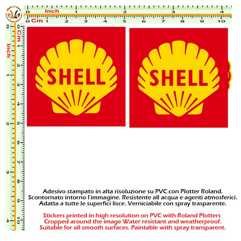Shell Stickers Year 1961 Vintage Sticker Decal Auto Moto Print - Etsy