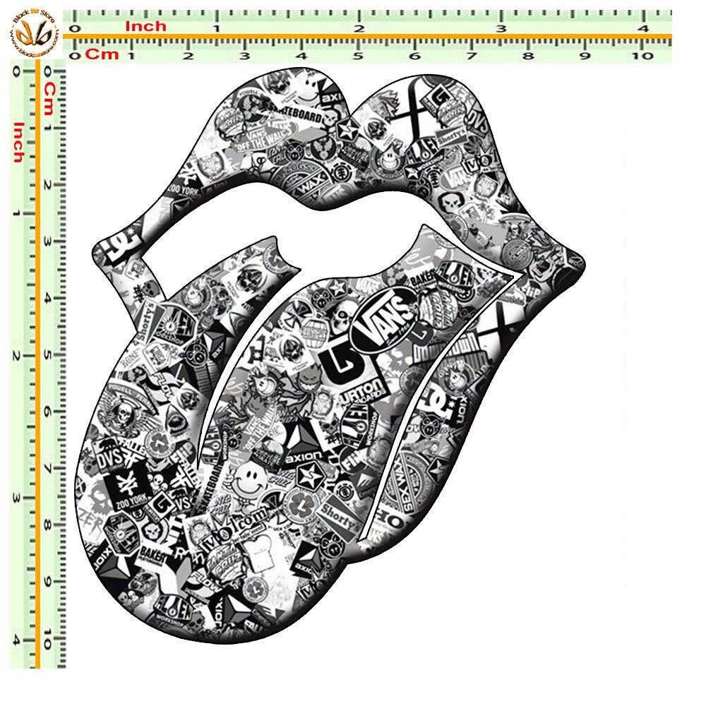 Sticker Sticker Bomb Lips Tongue Printed on Pvc Discounted Amount 1 ...