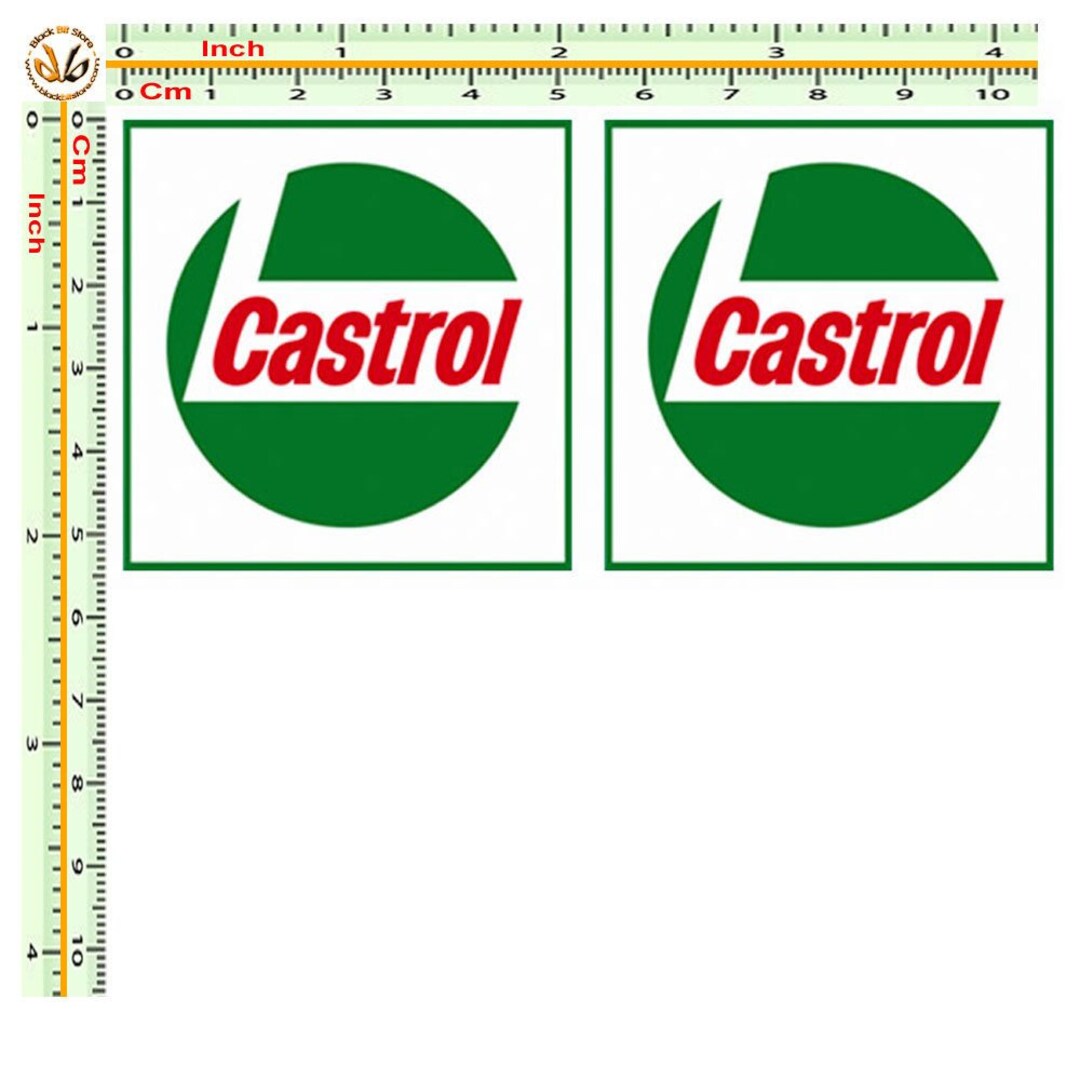 Castrol Oil Stickers Car Motorcycle Helmet Sticker Helmet Print Pvc ...