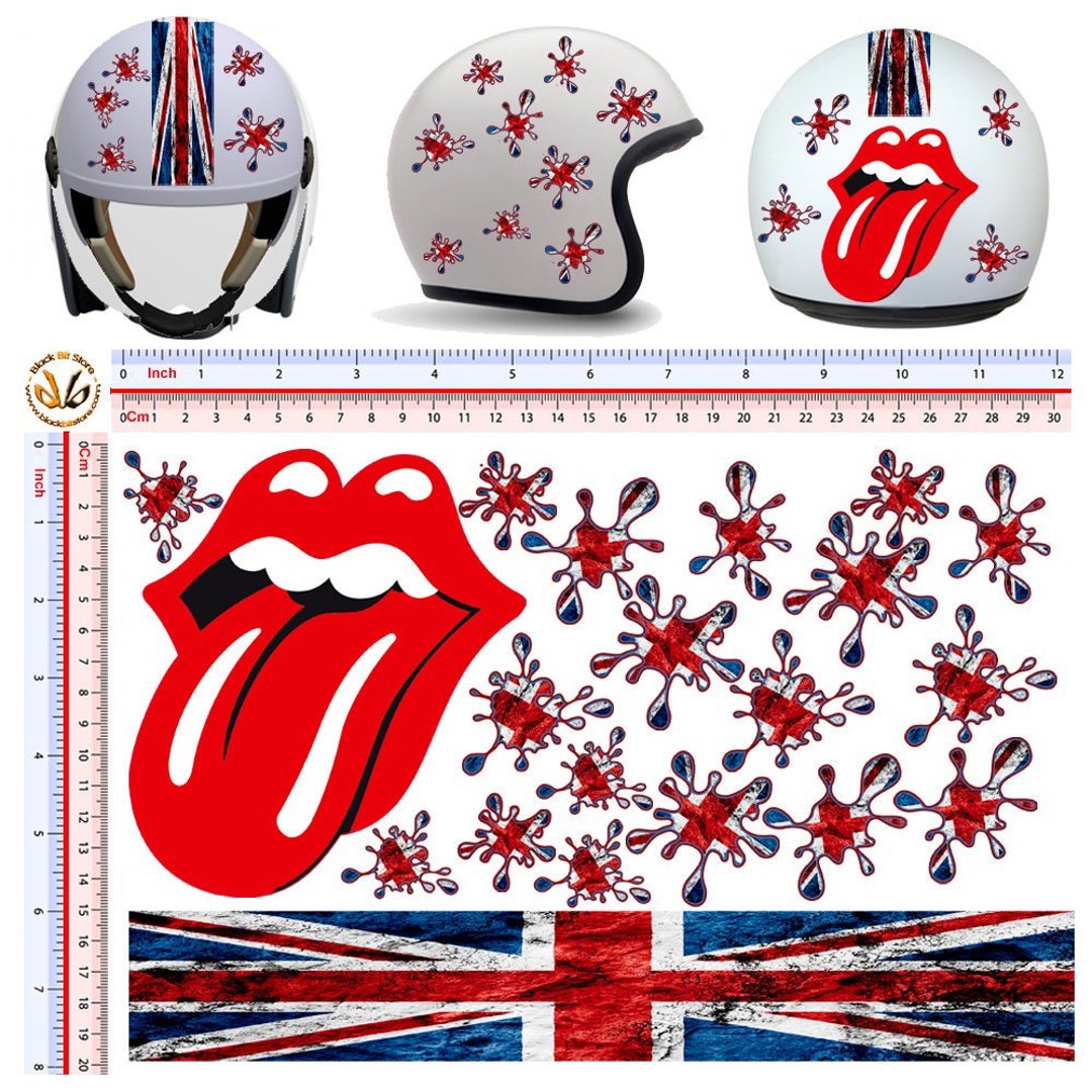 Union Jack Motorcycle Helmet Stickers Discounted Around the - Etsy New ...