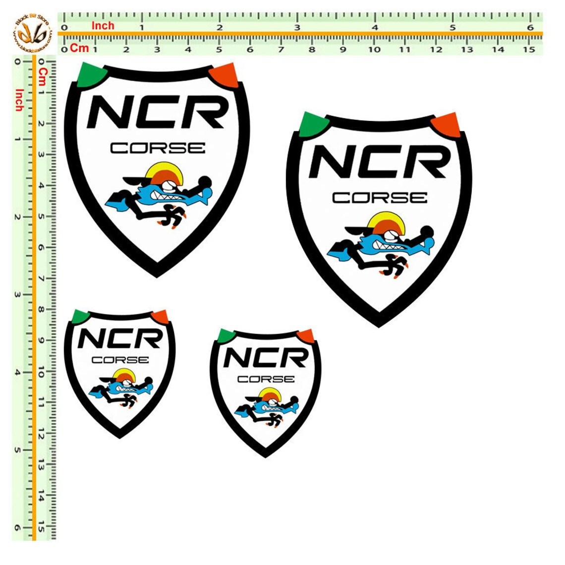 NCR Ran Shield Stickers Discounted Around the Image Sticker Car ...