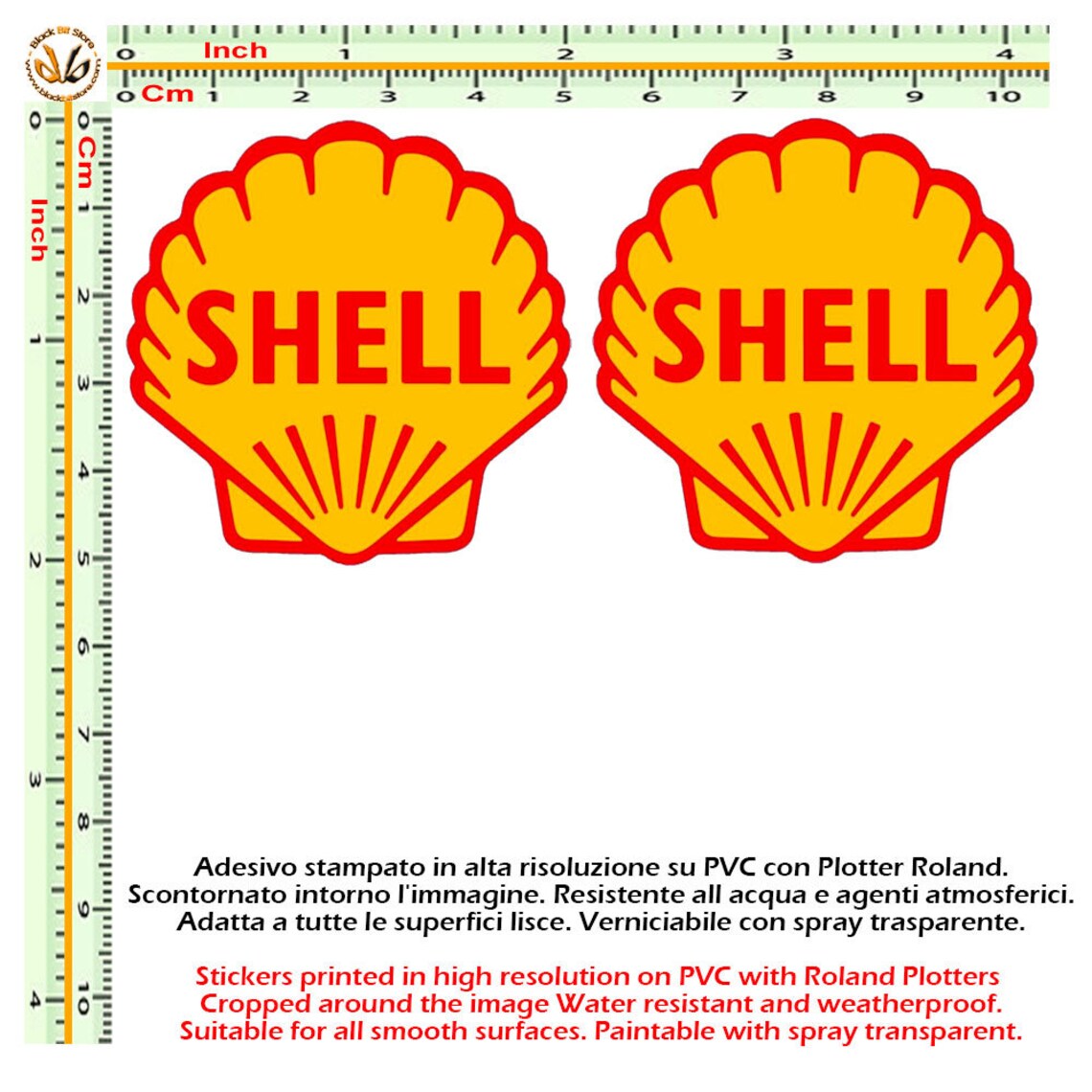 Shell Stickers Year 1955 Vintage Sticker Decal Auto Moto Print - Etsy UK