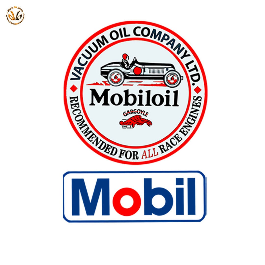 Stickers Mobil Mobiloil Vacuum Oil Company Vintage Sticker Decal Auto ...