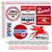 Stickers Mobil Oil Service Mobilgas Years 50-60 Vintage Sticker Decal ...