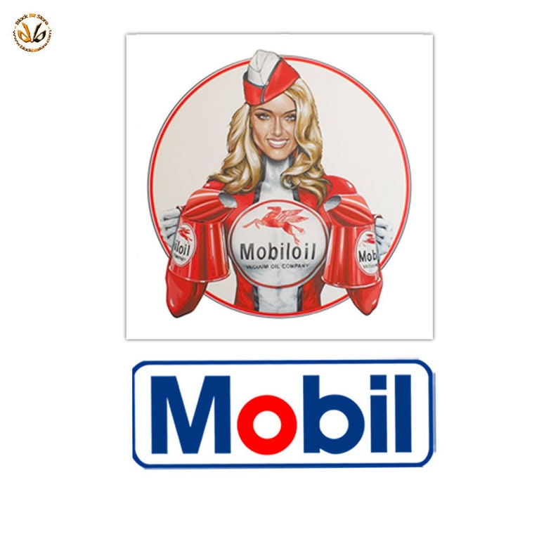 Stickers Mobil Mobiloil Sponsor Vintage Sticker Decal Auto - Etsy
