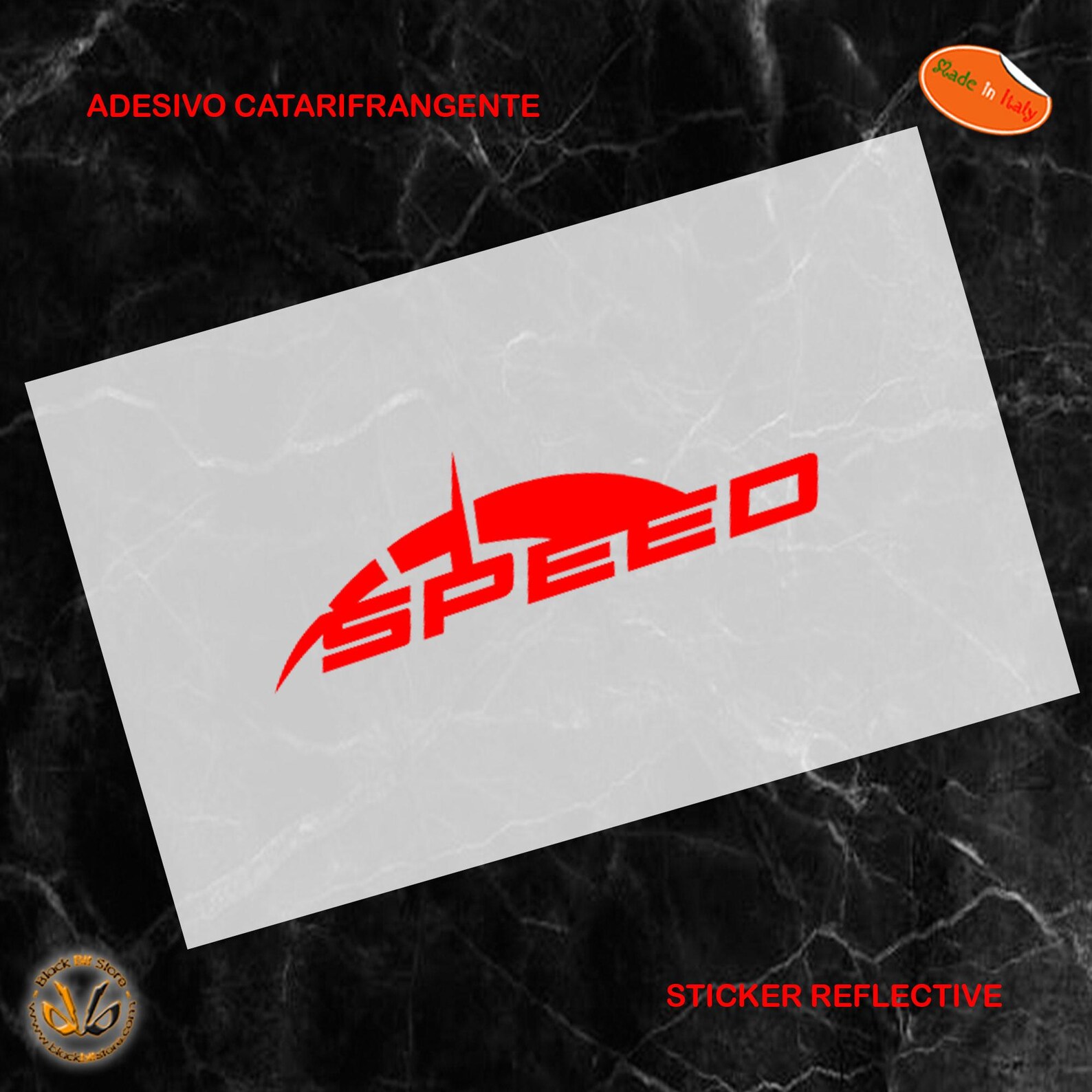 Reflective Helmet Stickers Speed Red Silver Gold Sticker Speed Red Gold ...
