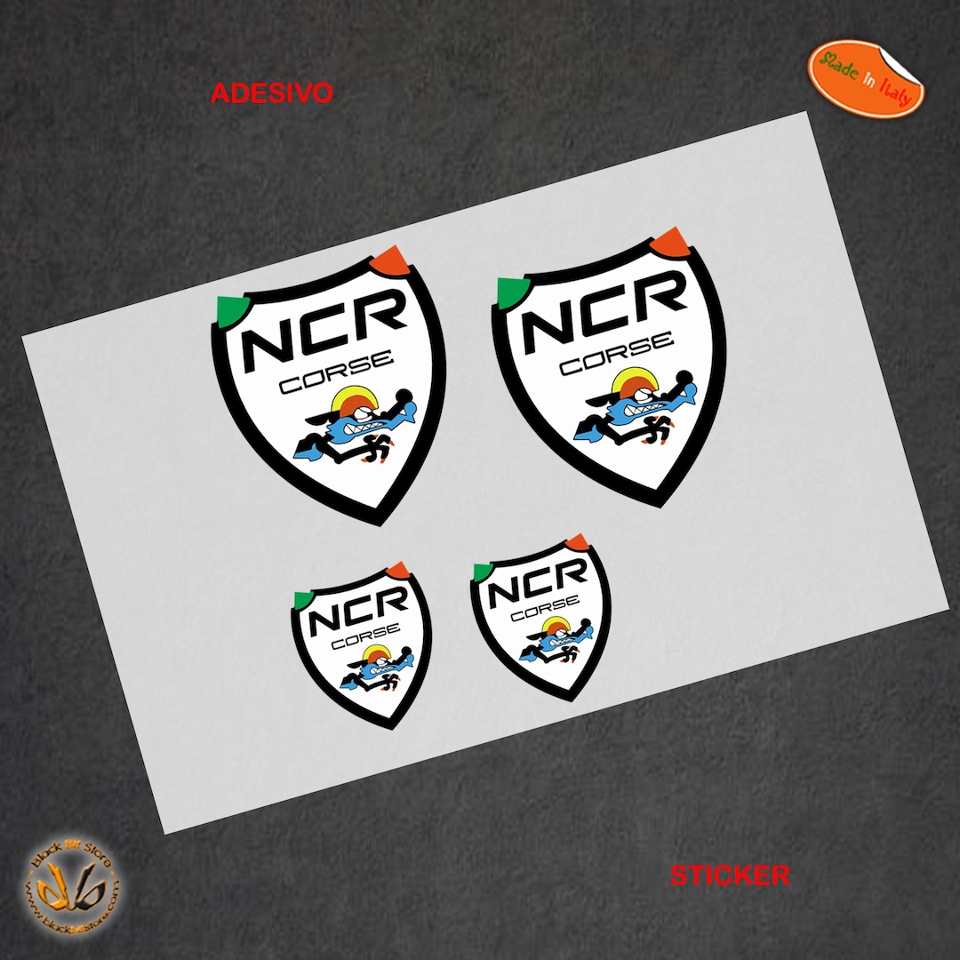 NCR Racing Scudetto Stickers Cut Out Around the Image Sticker Car ...