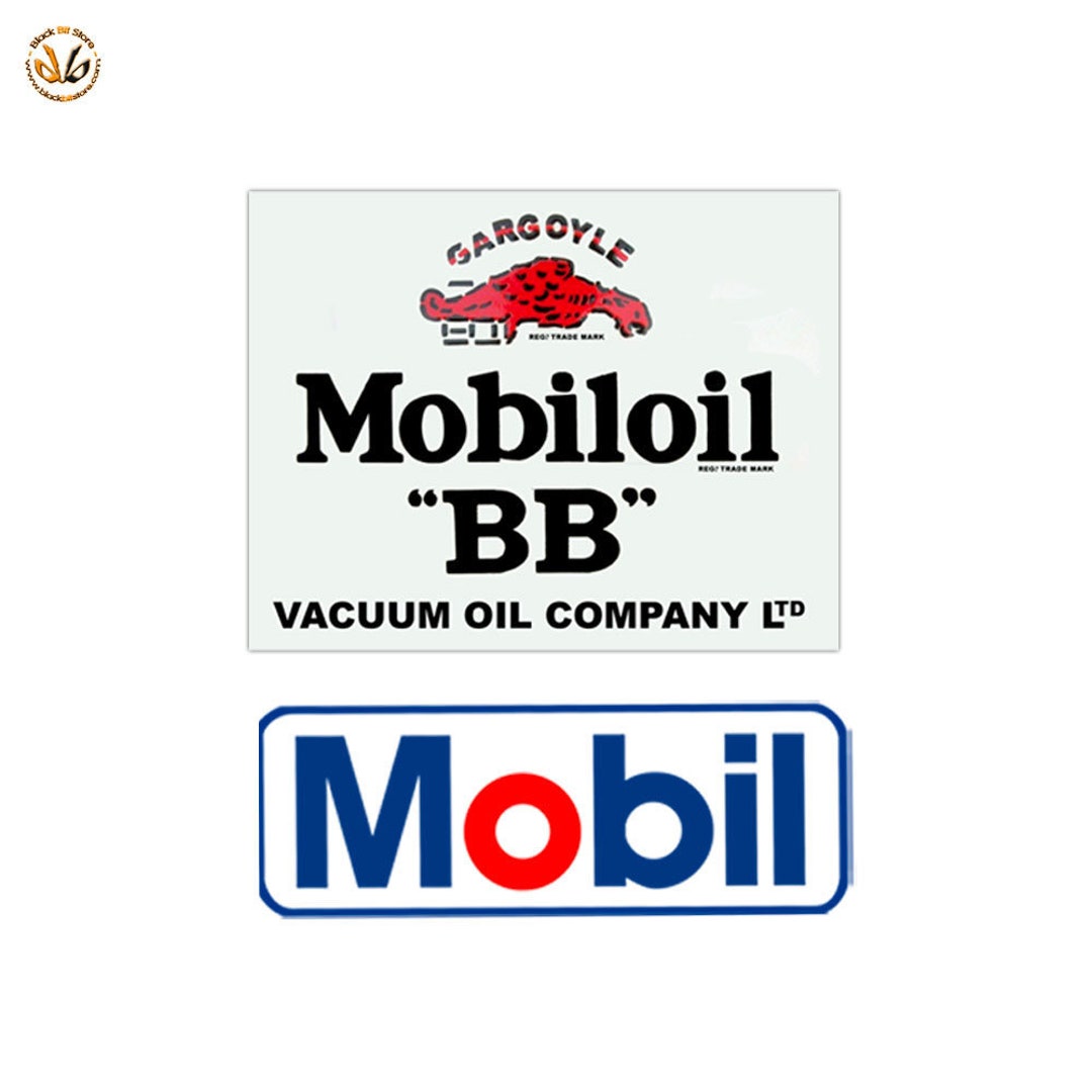 Stickers Mobil Mobiloil BB Vintage Sticker Decal Auto Moto Print Pvc ...
