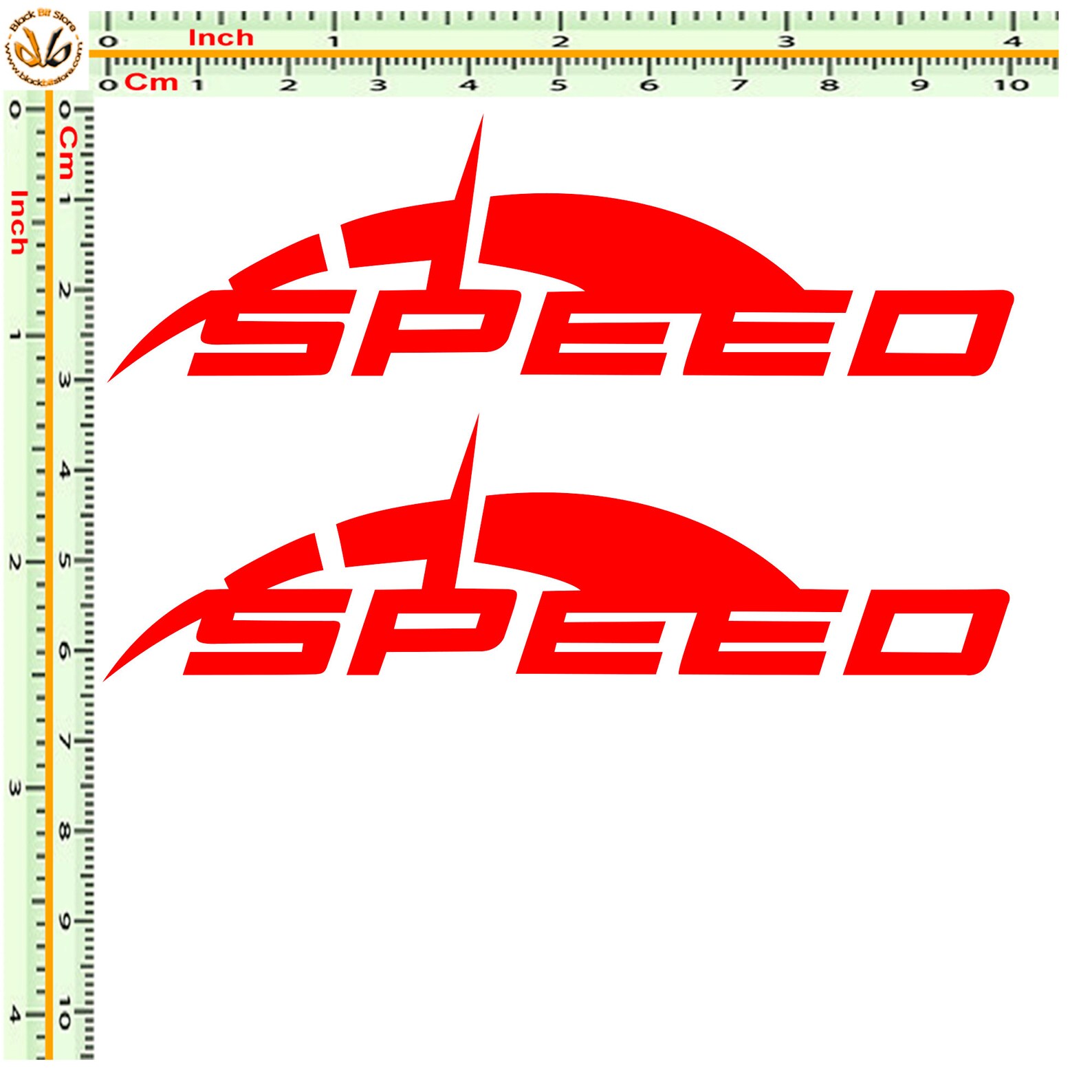 Reflective Helmet Stickers Speed Red Silver Gold Sticker Speed Red Gold ...