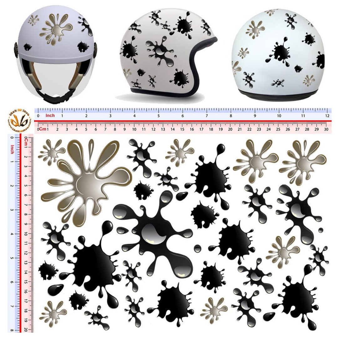 Gray Black Stains Stickers Pvc Helmet Discounted Around the Image ...