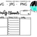 Daily Planner SVG PNG JPG Digital File Hand - Etsy