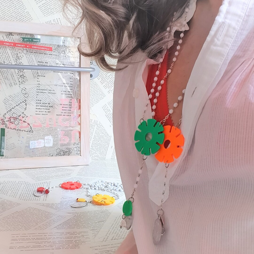 Boho Rosary Colorful Festival Hippie Indie Peace Love Color Cluttercore ...