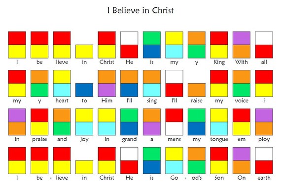 Printable Hymn Charts for Handbells - Etsy