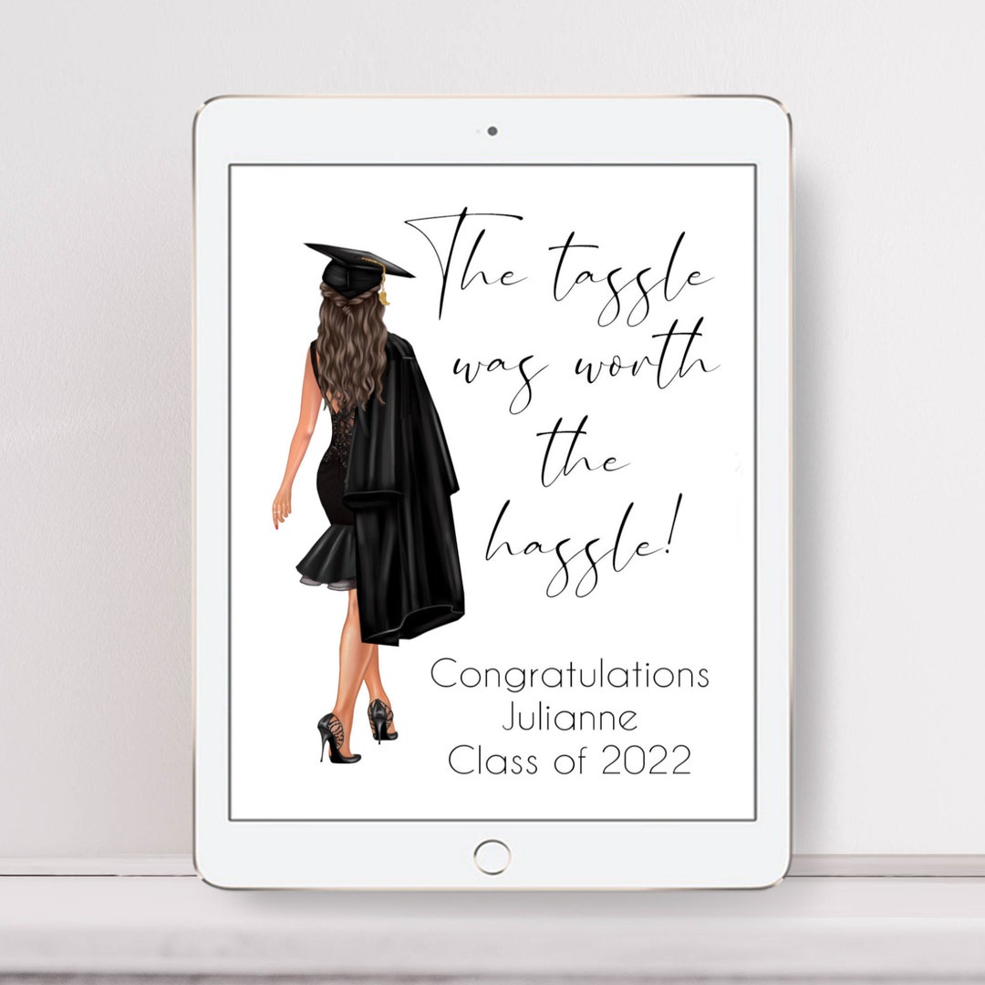 Personalised Graduation Digital Download Class of 2024 Graduate ...