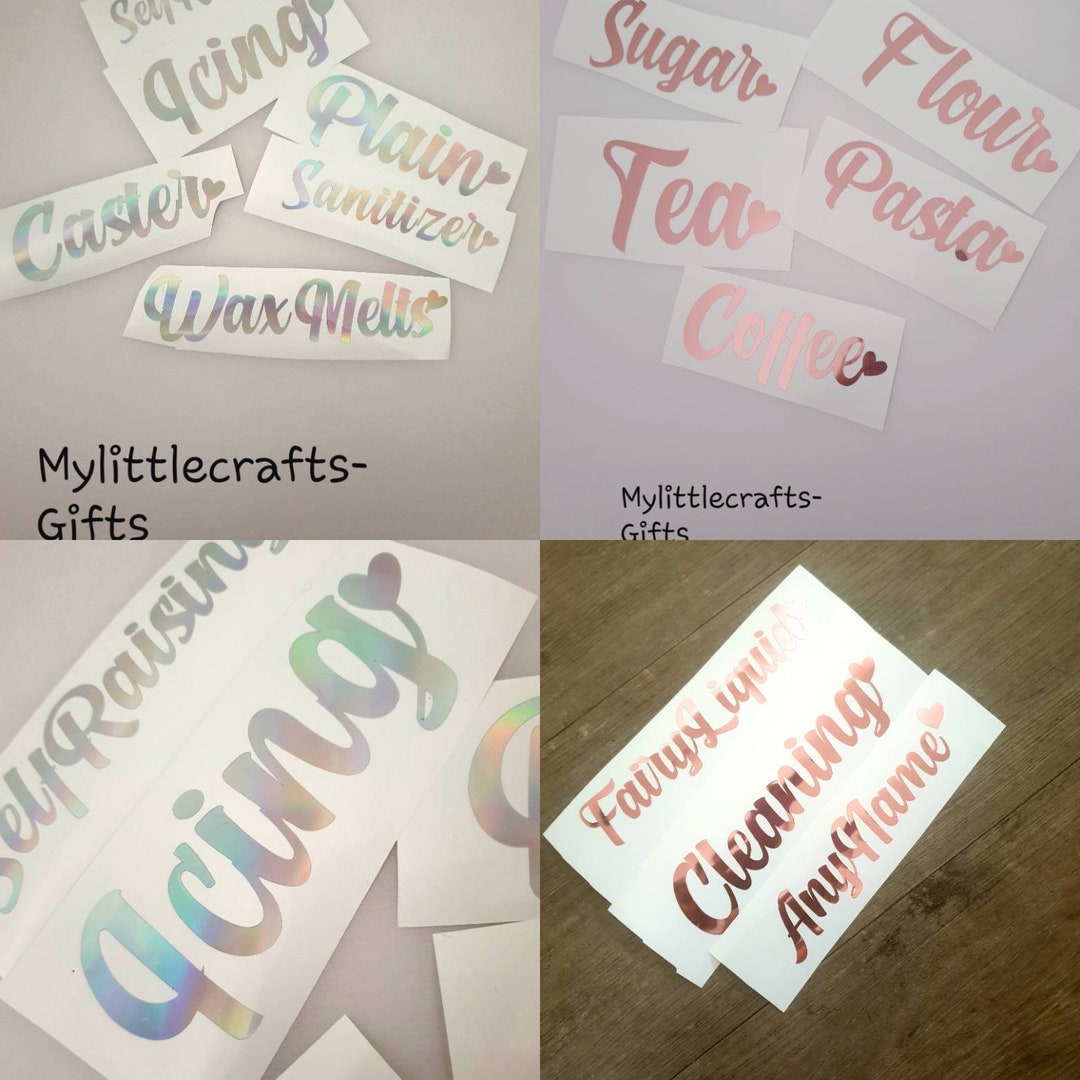 Any Word Vinyl Stickers Labels Decals Storage House Mrs - Etsy