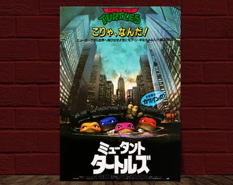 Teenage Mutant Ninja Turtles 1990 Japanese Movie Poster Cover 24 X 36 ...