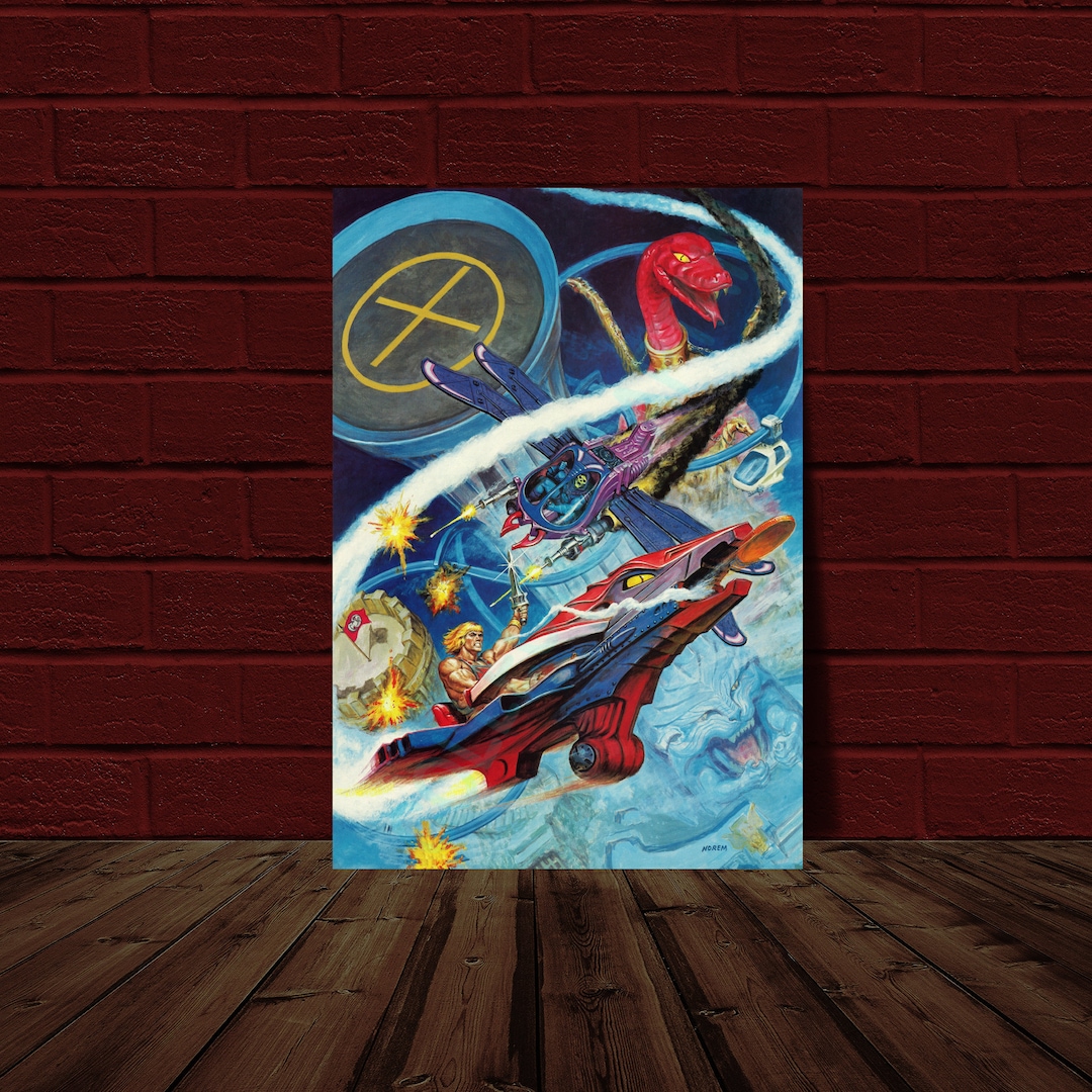 Masters of the Universe Eternia Sky Battle 10.5x15.25.25 Reprint Poster ...