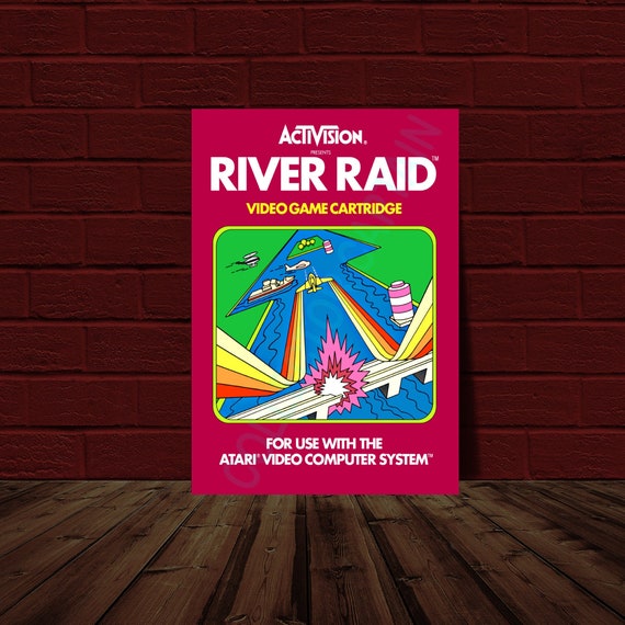 River Raid ATARI Video Game Cover Reprint Poster 10.5x15.25 | Etsy