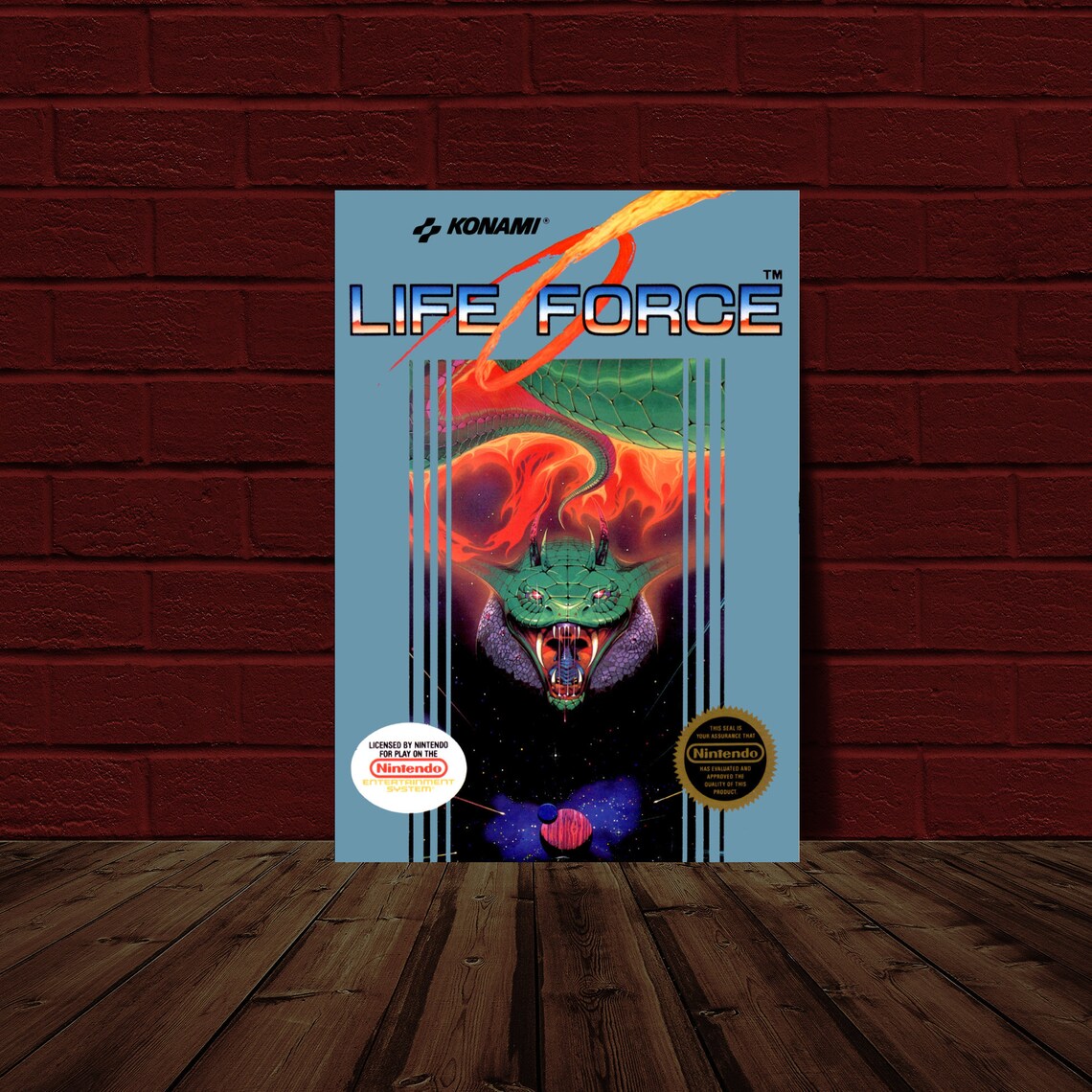 Life Force Nintendo Video Game Cover Reprint Poster - Etsy