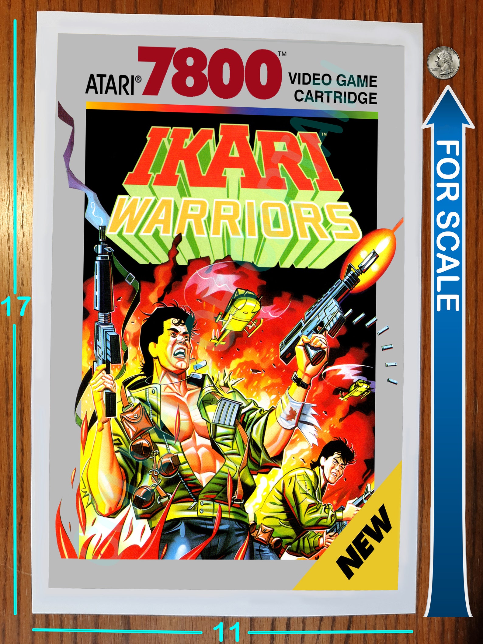Ikari Warriors ATARI 7800 Video Game Cover Reprint Poster - Etsy