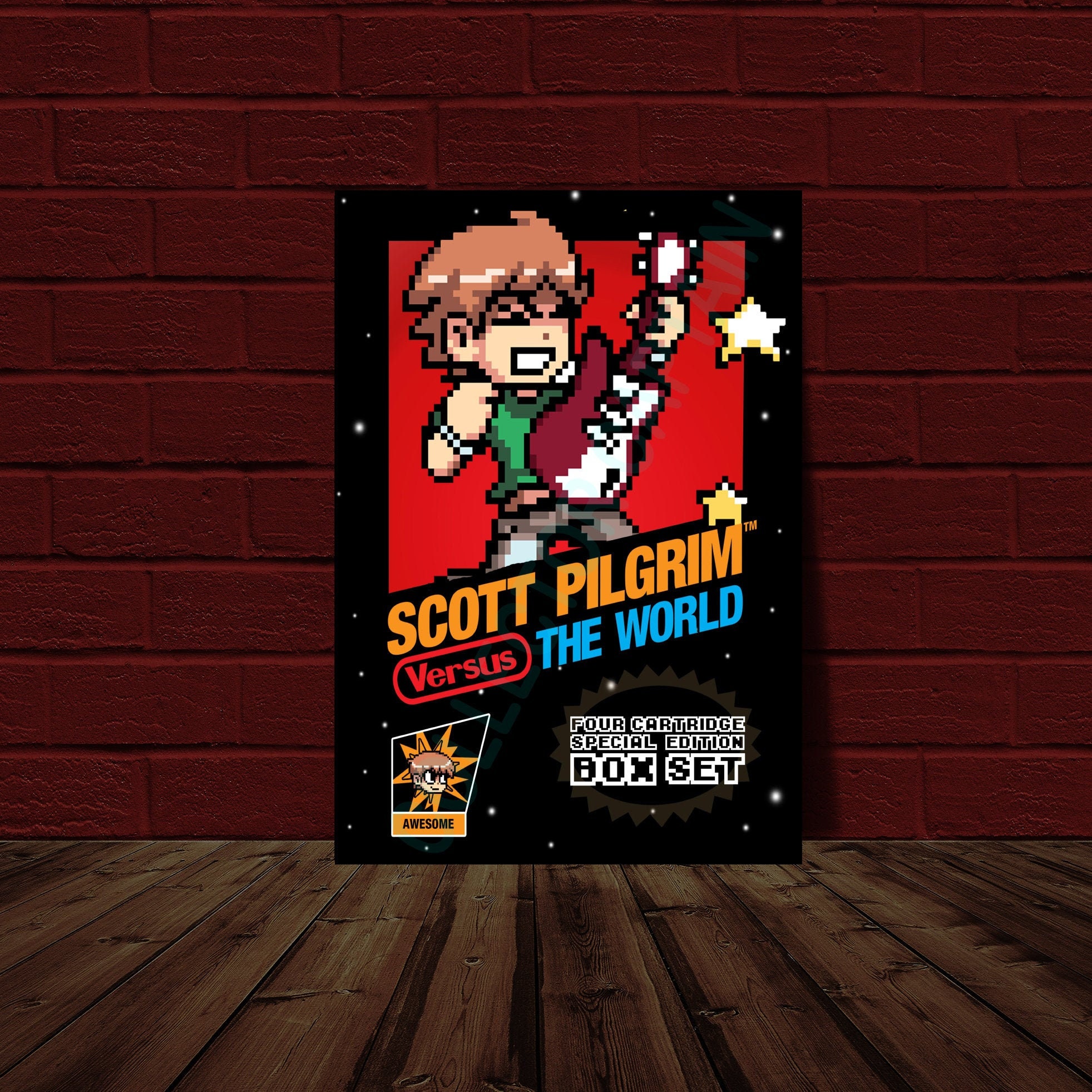Scott Pilgrim Game Poster