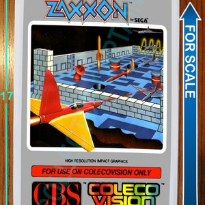 Zaxxon - Coleco Vision Video Game Cover Reprint Poster 10.5x15.25.25 - Etsy