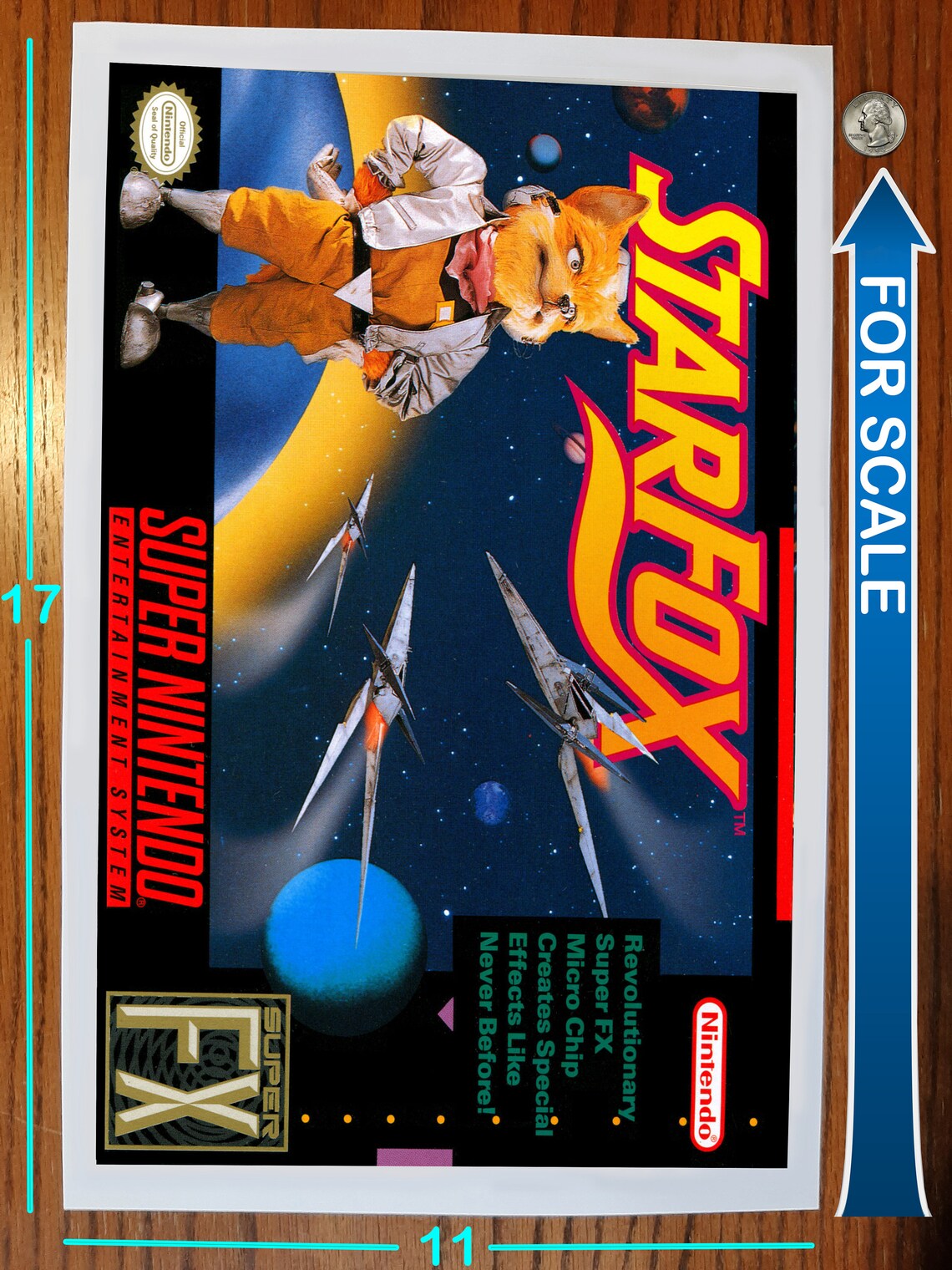 Star Fox Super Nintendo SNES Video Game Cover Poster - Etsy