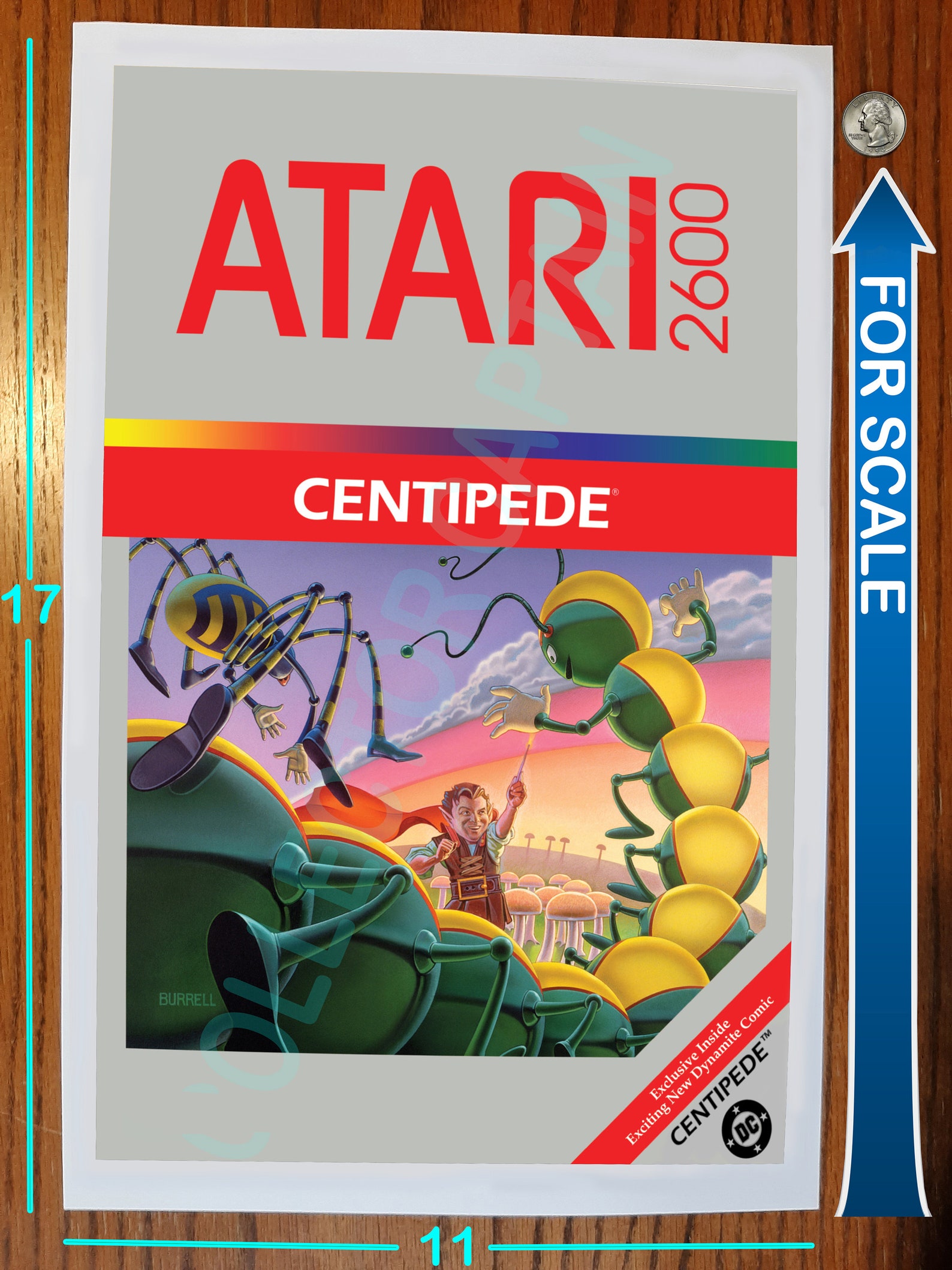 Centipede ATARI 2600 Video Game Cover Reprint Poster - Etsy