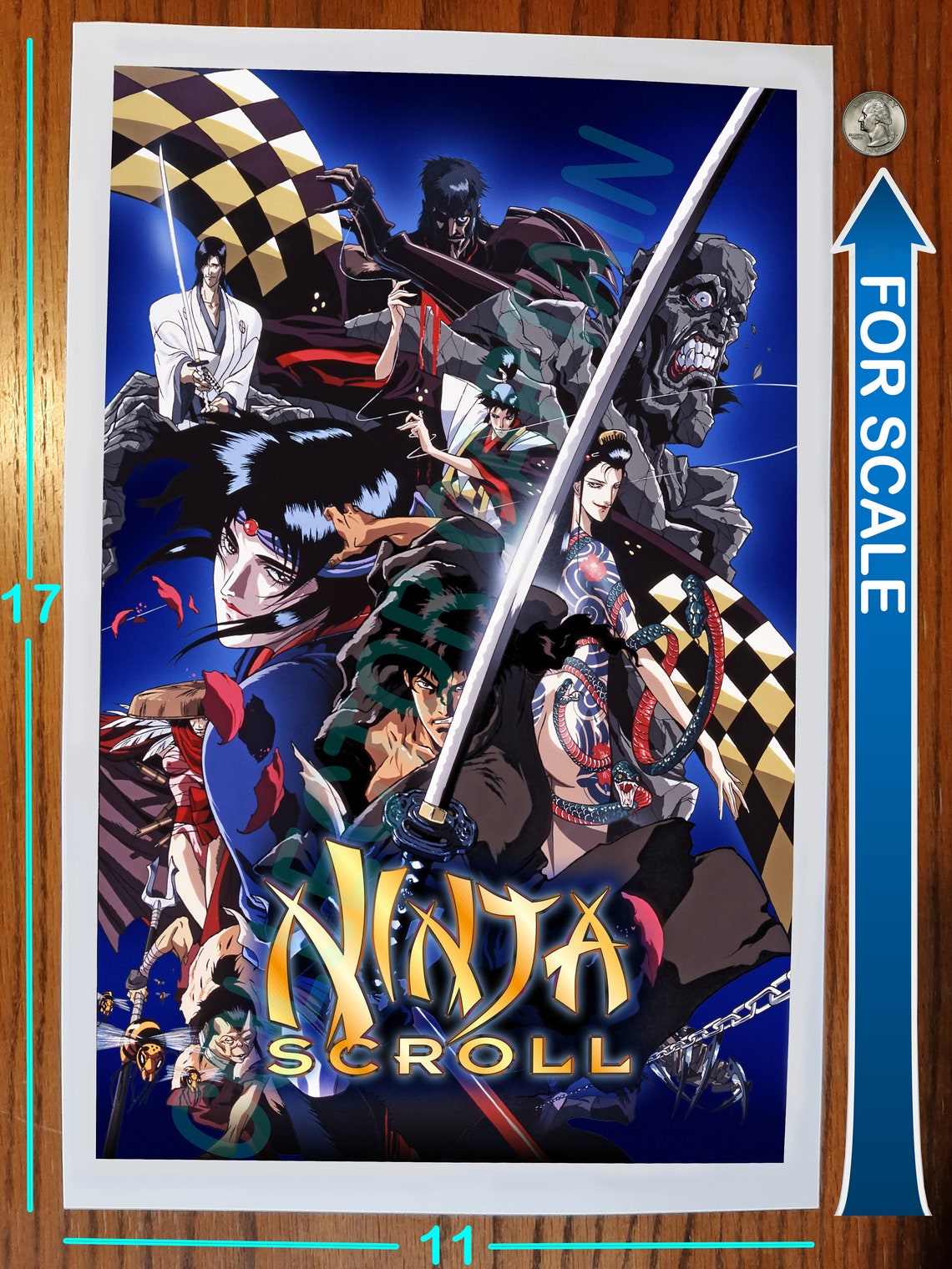 Ninja Scroll 10.5x15 Japanese Movie Poster Reprint - Etsy