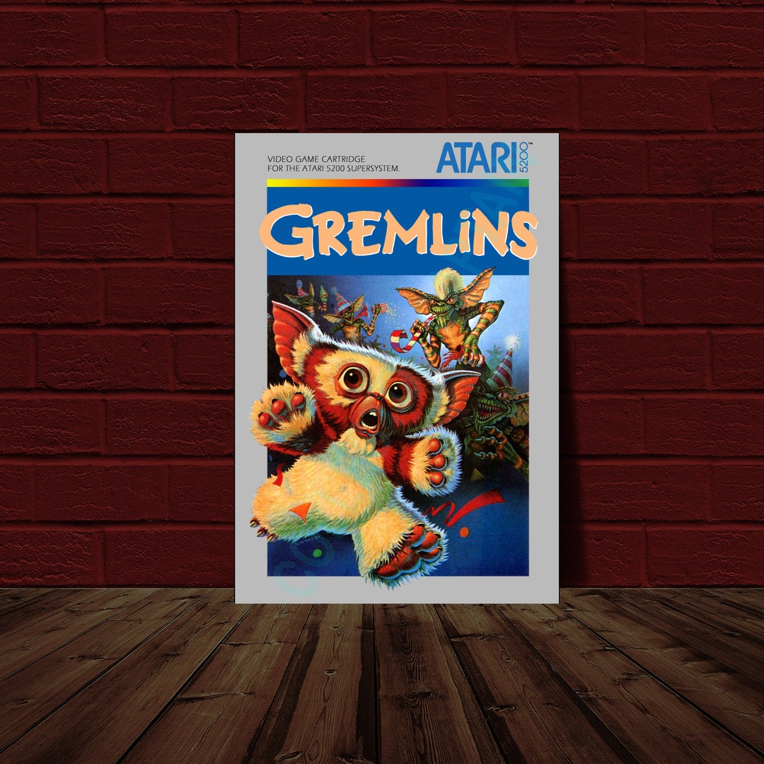 Gremlins - ATARI 5200 Video Game Cover Reprint Poster 10.5x15.25 - Etsy