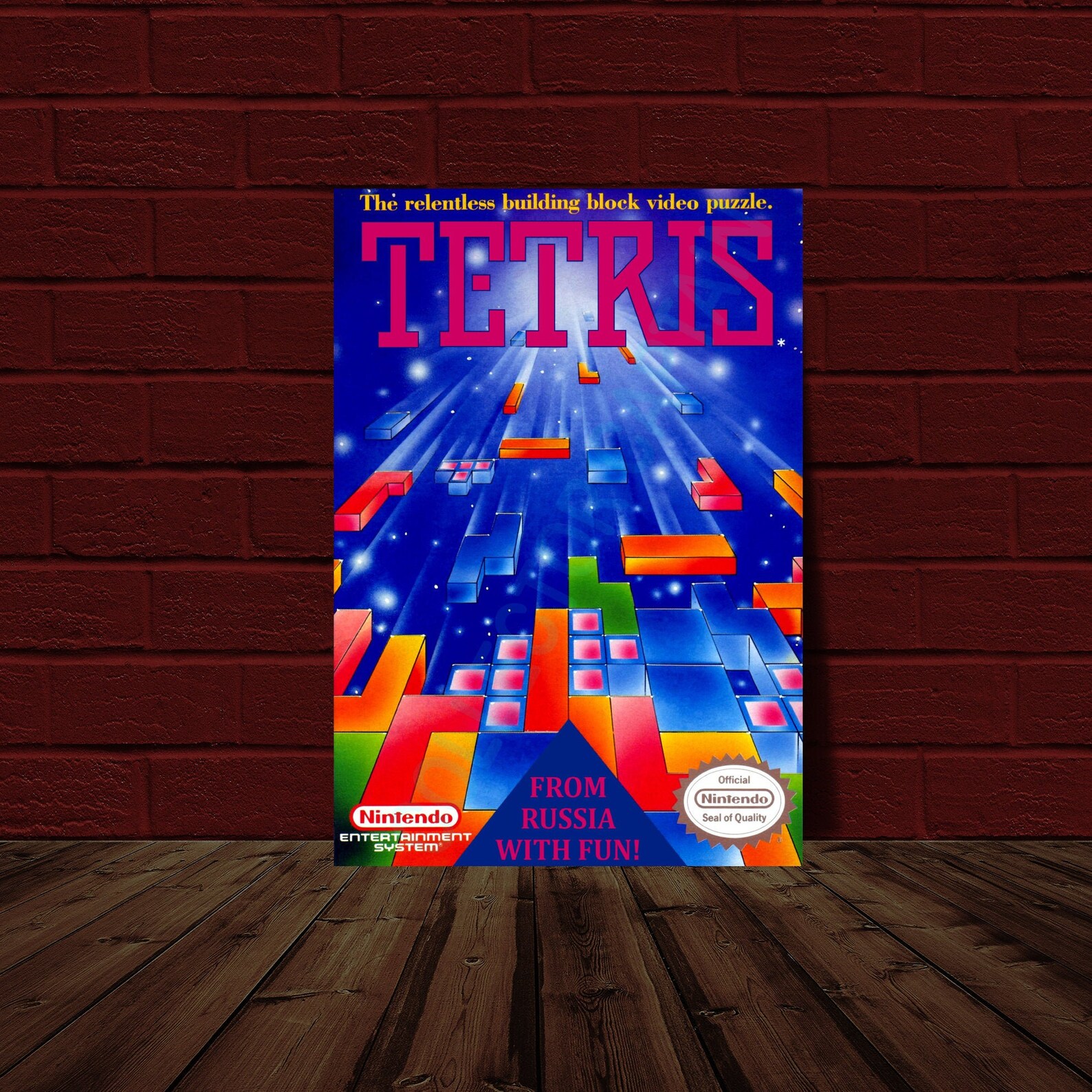 Tetris Nintendo NES Video Game Cover Reprint Poster | Etsy