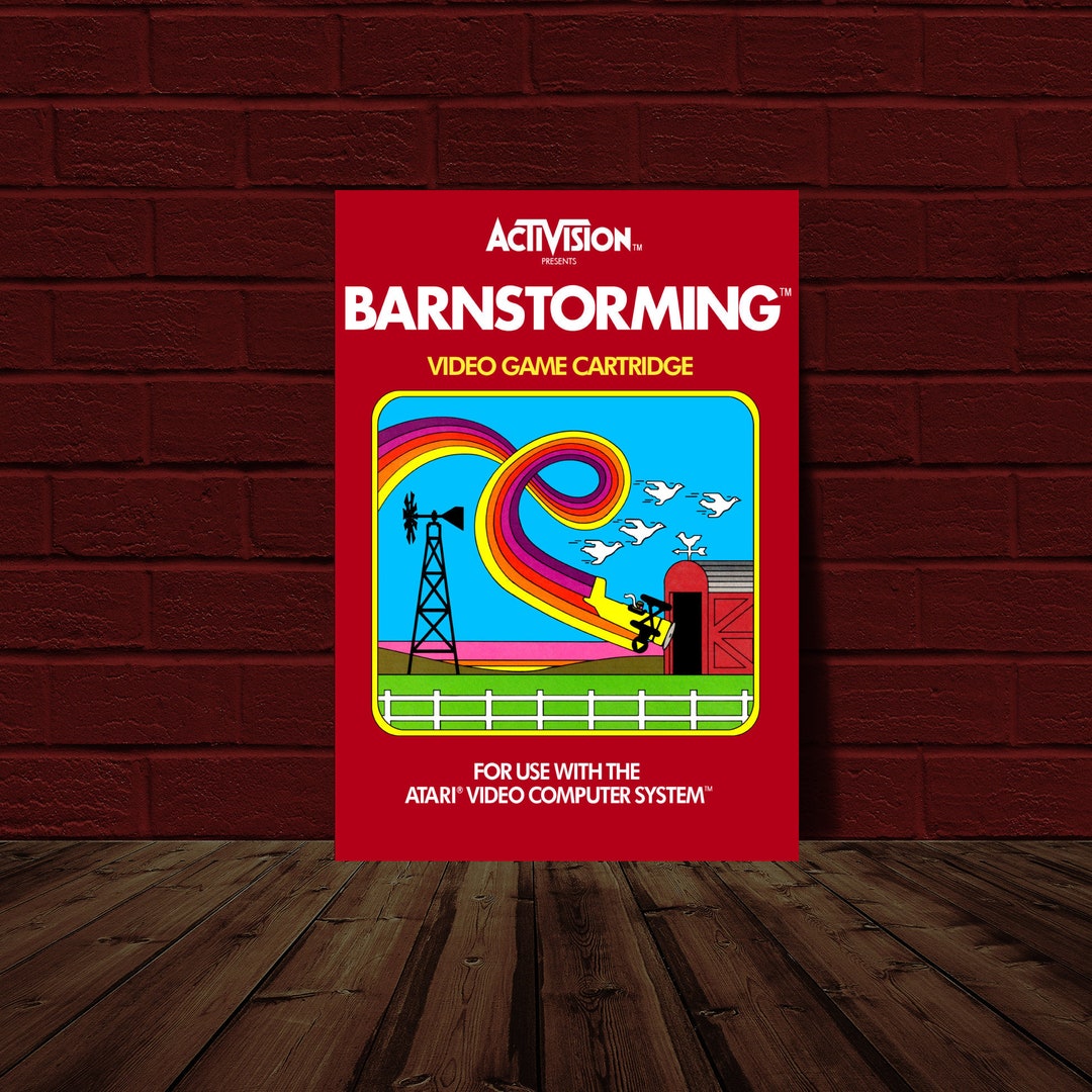 Barnstorming - ATARI Video Game Cover Reprint Poster 10.5x15.25 - Etsy