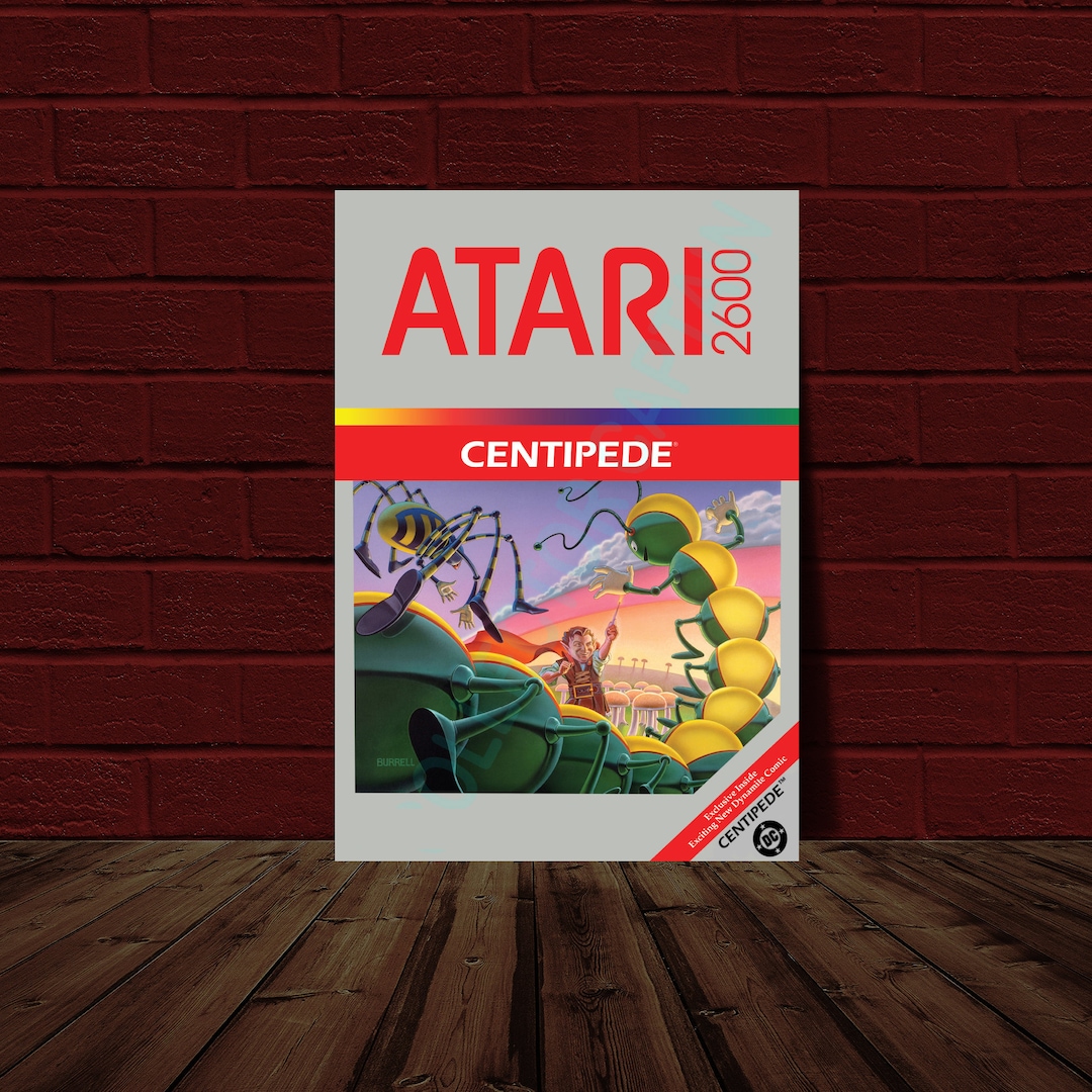 Centipede - ATARI 2600 Video Game Cover Reprint Poster 10.5x15.25 - Etsy