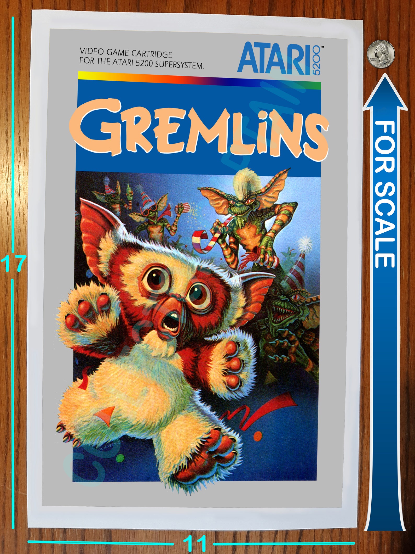 Gremlins ATARI 5200 Video Game Cover Reprint Poster - Etsy