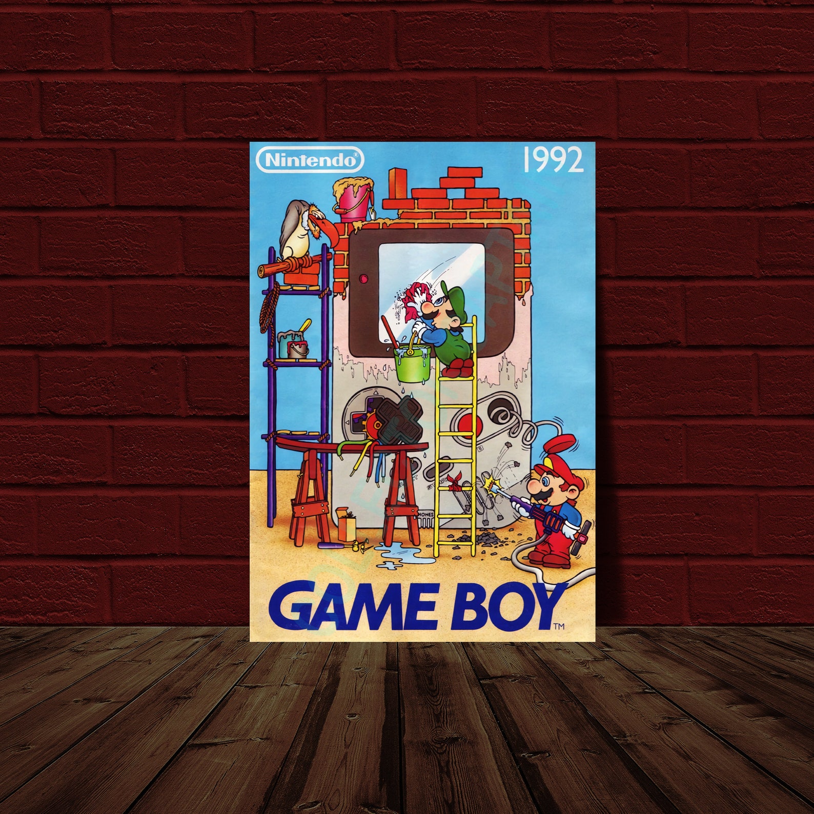 Game Boy 1992 Nintendo Video Game Promotional Reprint Poster - Etsy