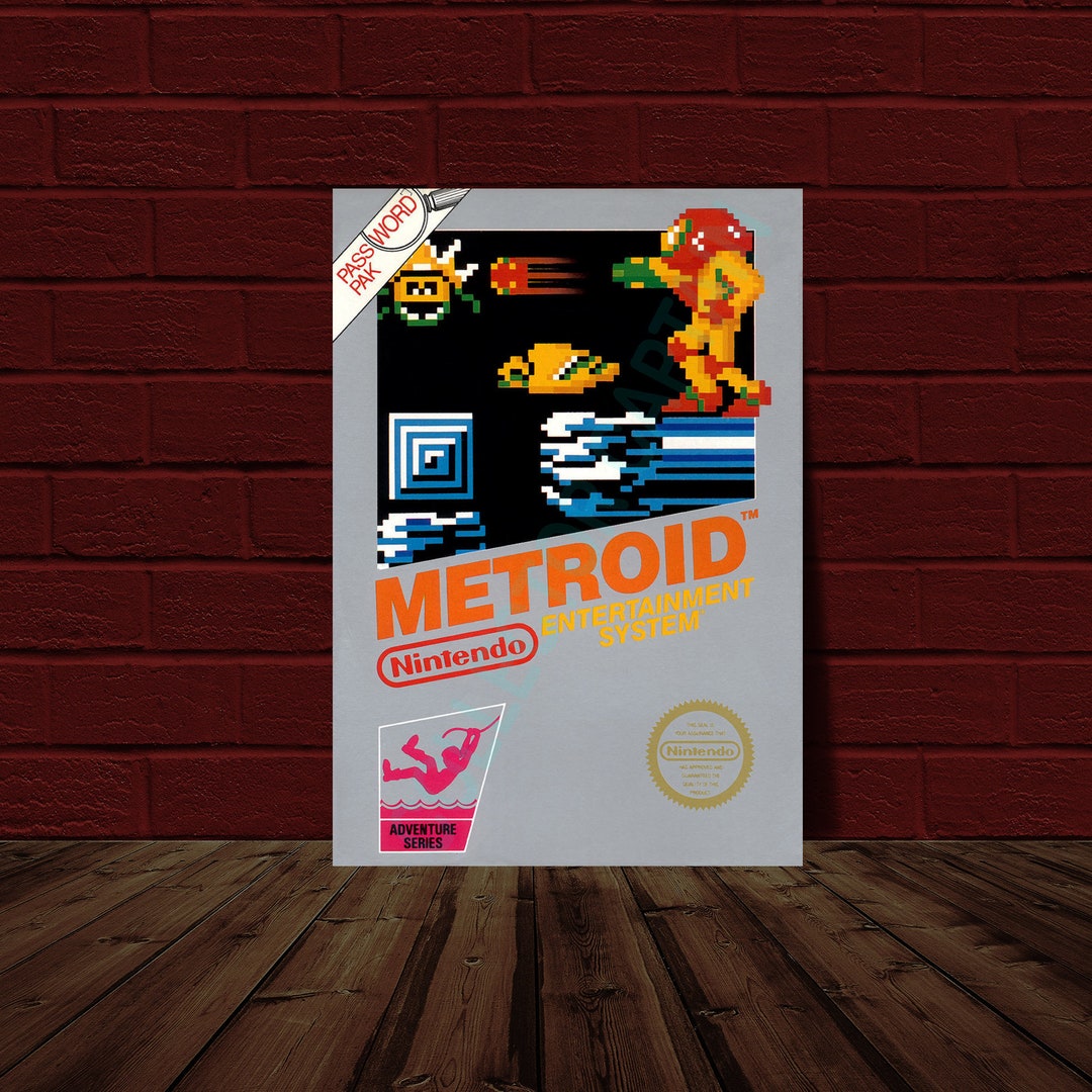 Metroid - Nintendo Video Game Cover Reprint Poster 10.5x15.25 - Etsy