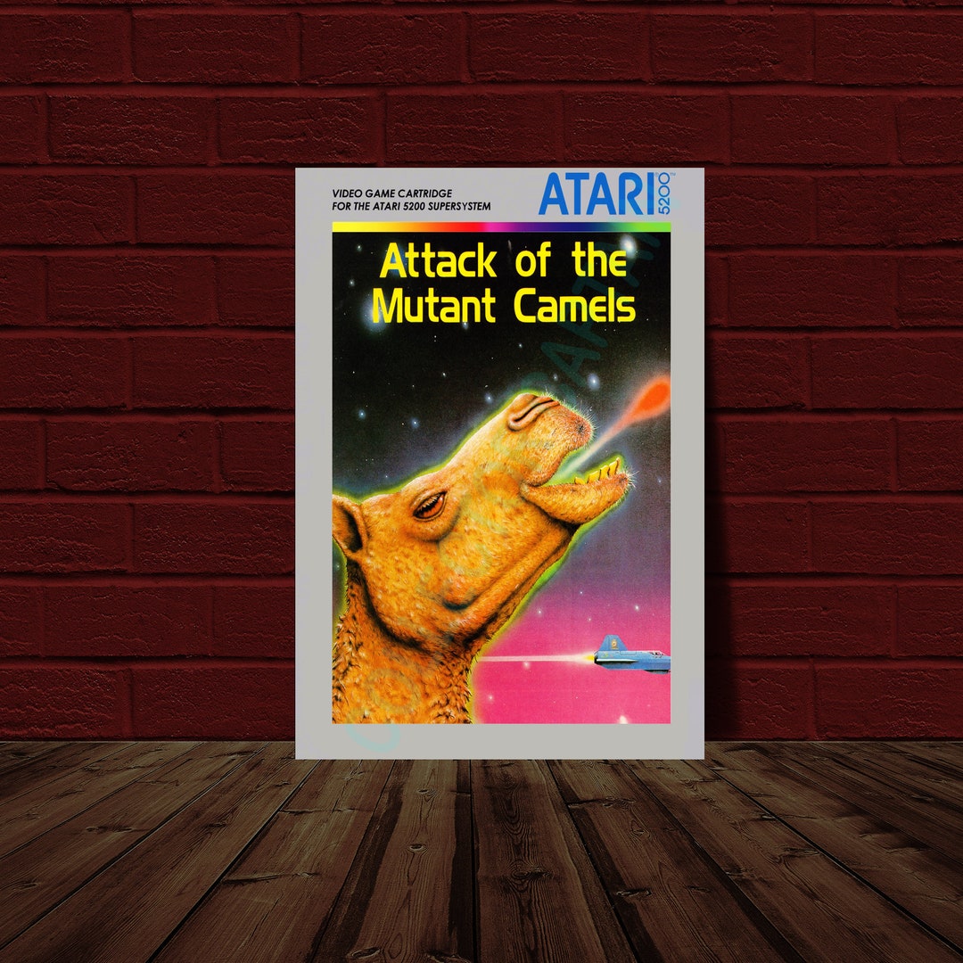 Attack of the Mutant Camels - ATARI 5200 Video Game Cover Reprint ...
