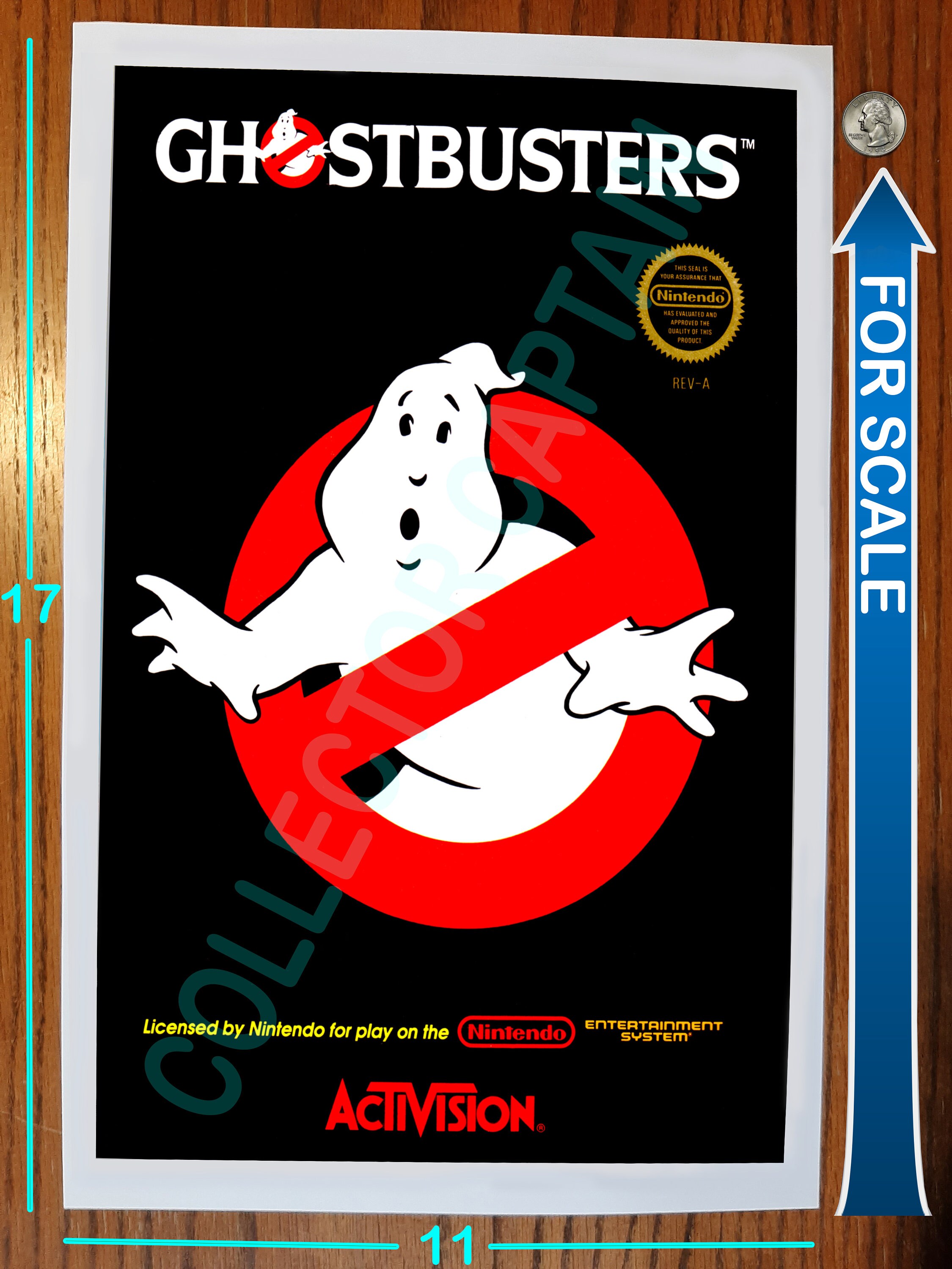 Ghostbusters - Nintendo (NES) Video Game Cover Reprint Poster 10.5x15 ...