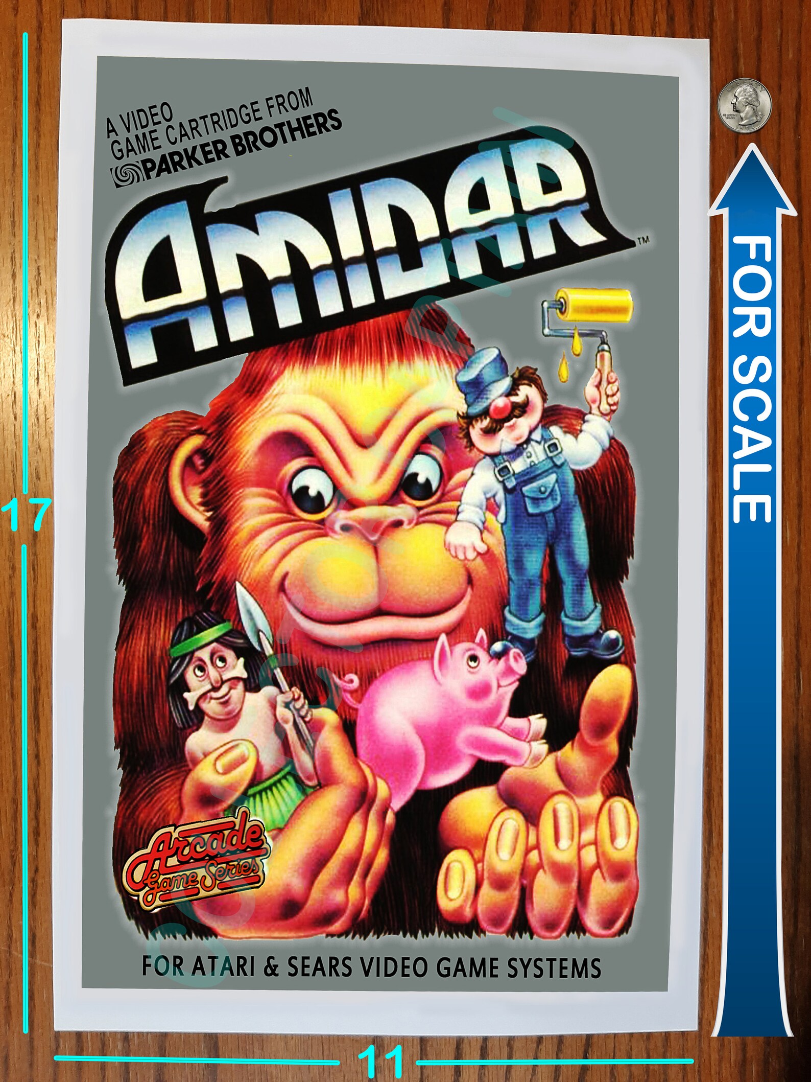 Amidar - ATARI Video Game Cover Reprint Poster 10.5x15.25 - Etsy