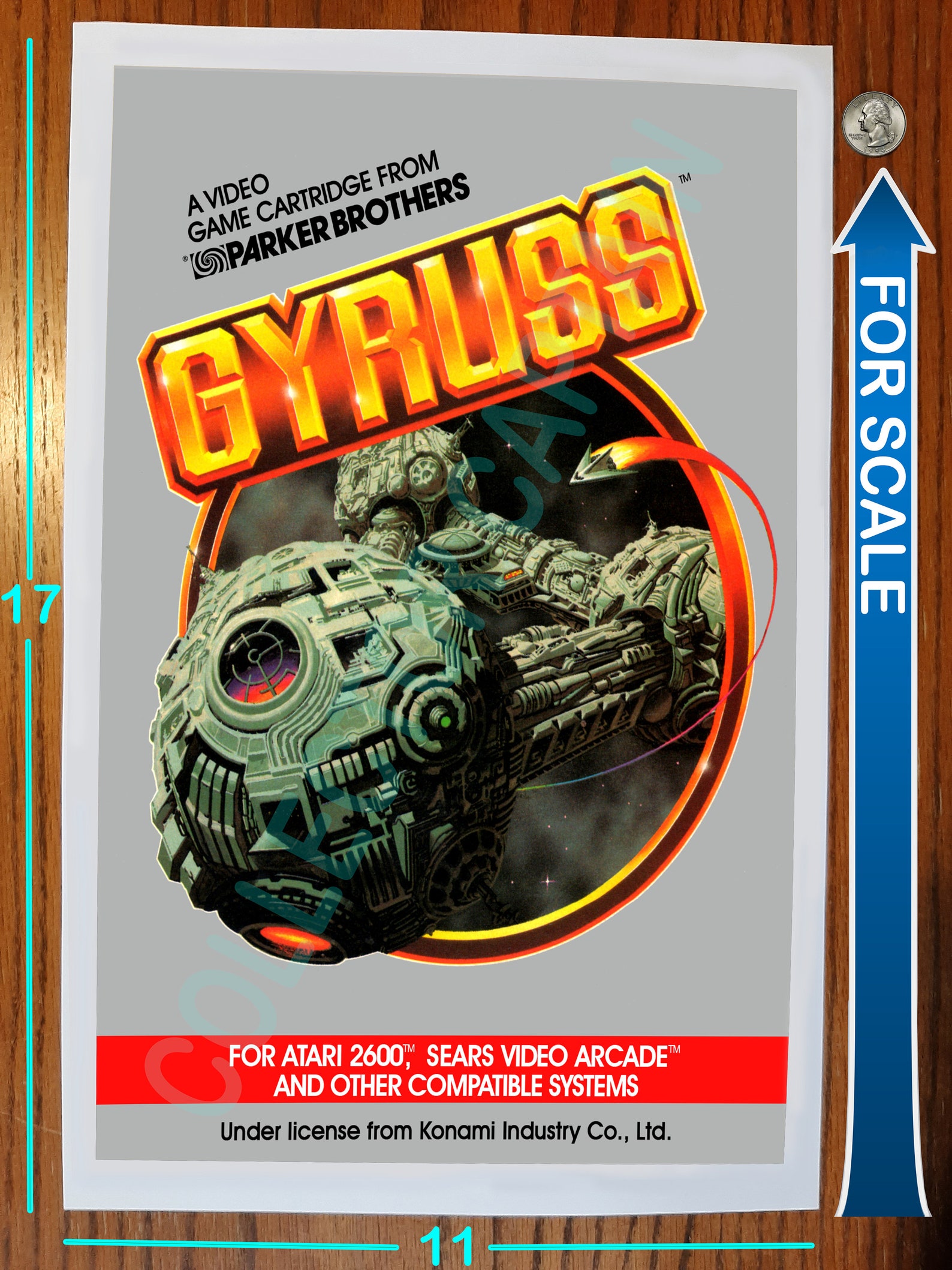 Gyruss ATARI 2600 Konami Video Game Cover Reprint Poster - Etsy