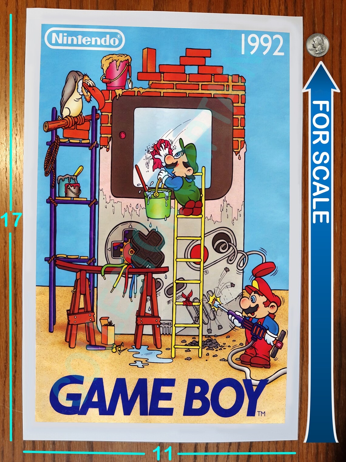 Game Boy 1992 Nintendo Video Game Promotional Reprint Poster - Etsy
