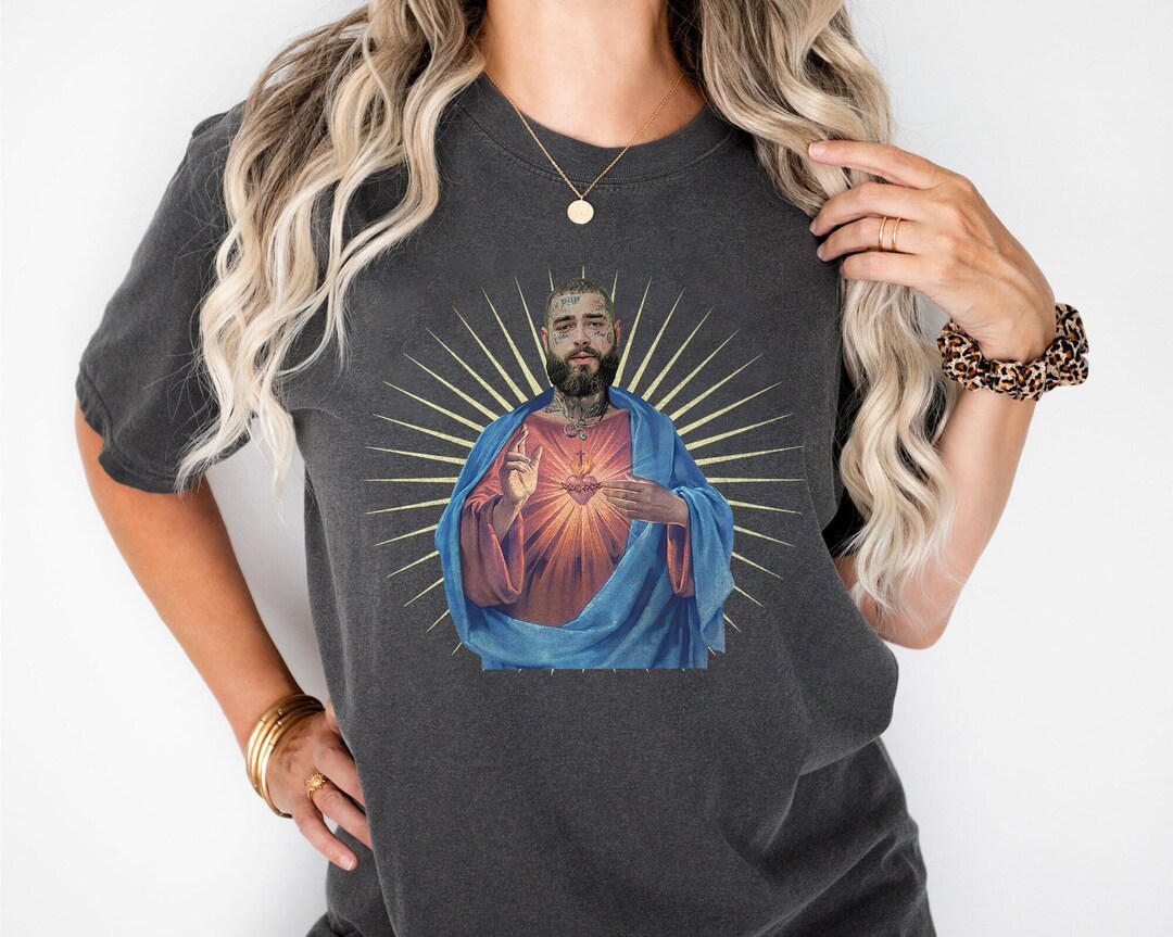 Vintage Post Malone Jesus Shirt Post Malone Music Rap Vintage - Etsy