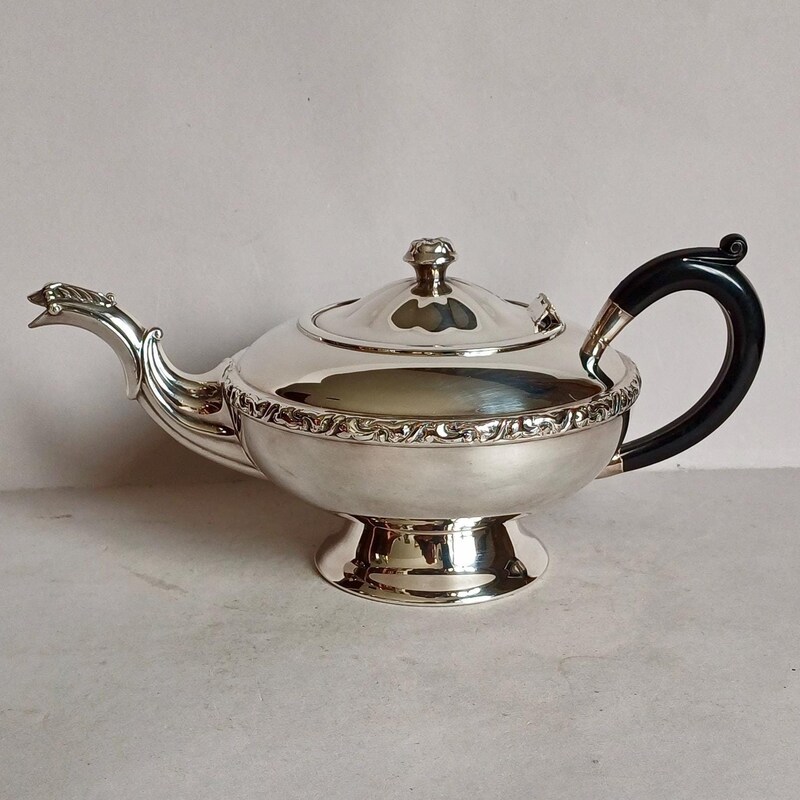 Silver Plate Teapot - Etsy